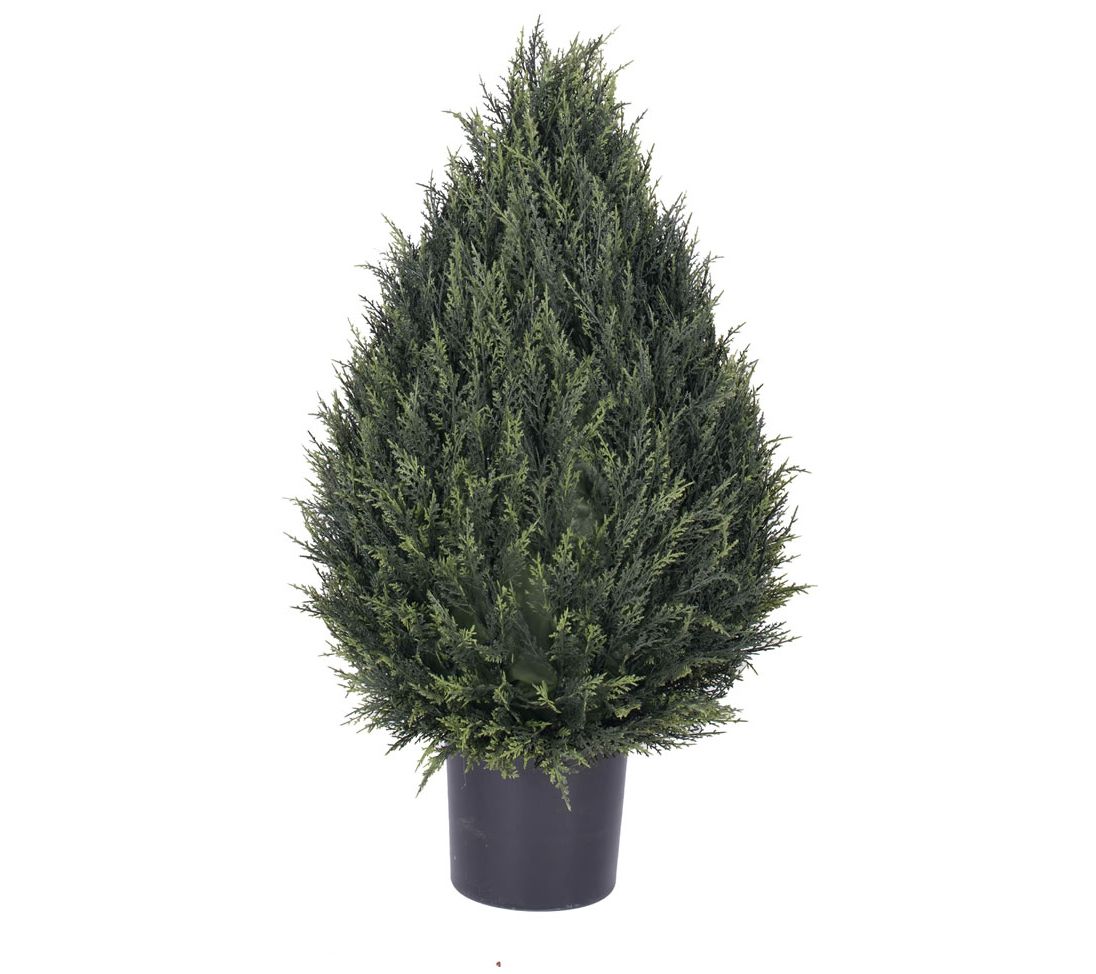 Vickerman 36" Cedar Pinecone Topiary Tree withot - QVC.com