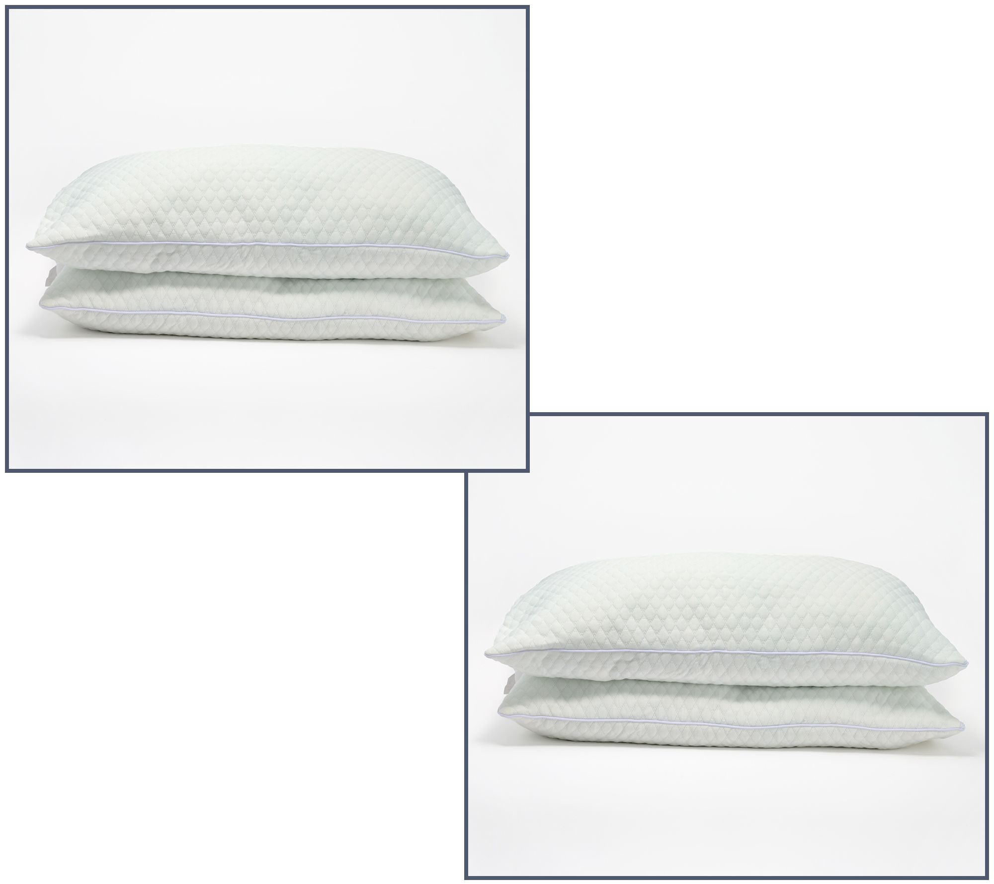 Home Reflections Set of 2 Cluster Memory Foam Pillows - QVC.com