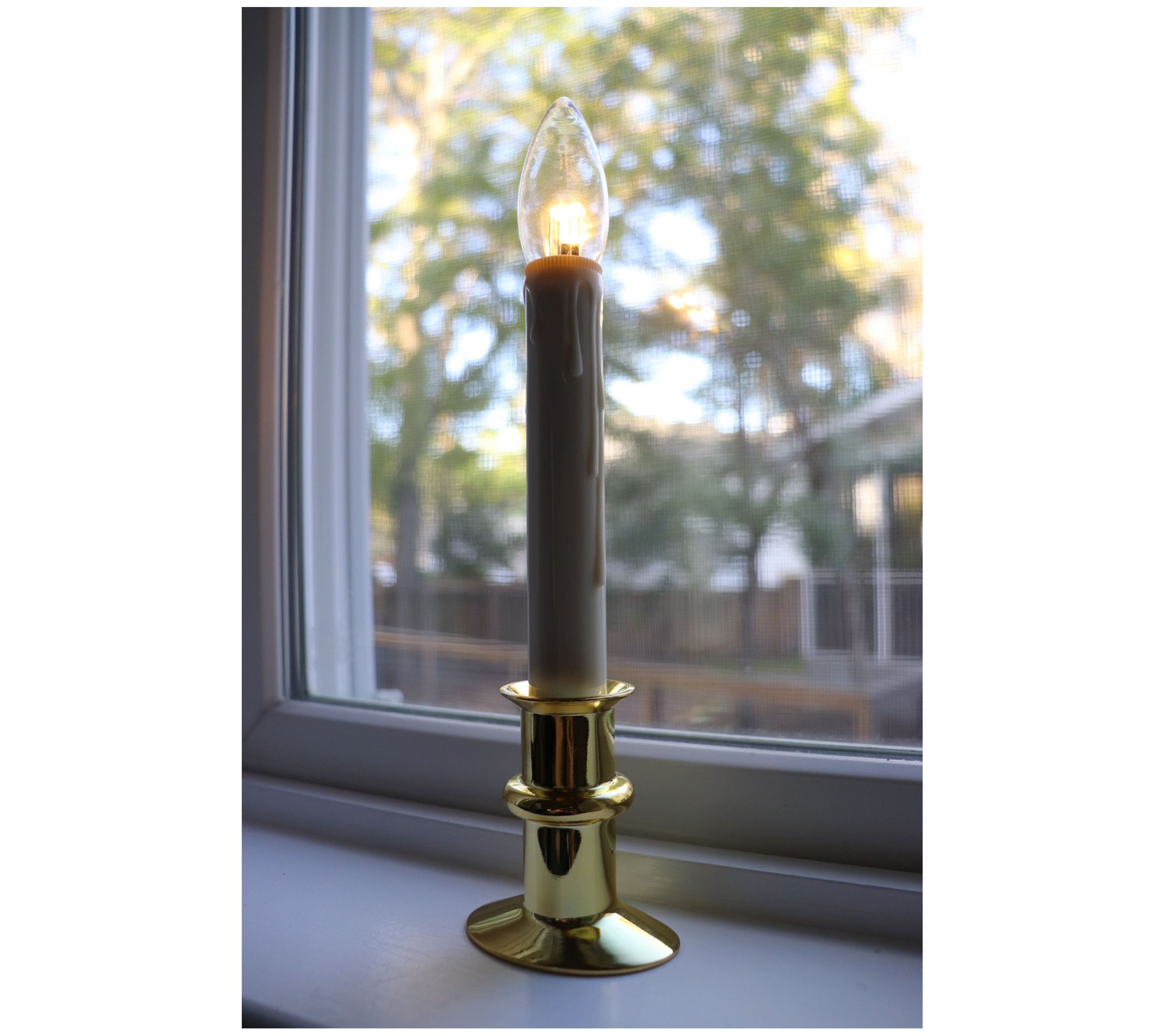 Celestial Lights S/4 Battery Window Hugger Candles - QVC.com