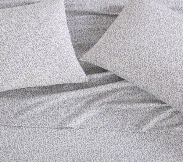 Laura Ashley Em ogene Purple Co tton Queen Shee t Set - QVC.com