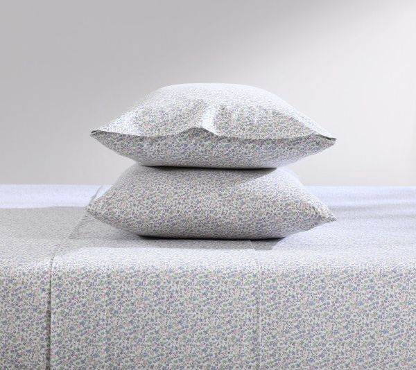 Laura Ashley Em ogene Purple Co tton Queen Shee t Set - QVC.com