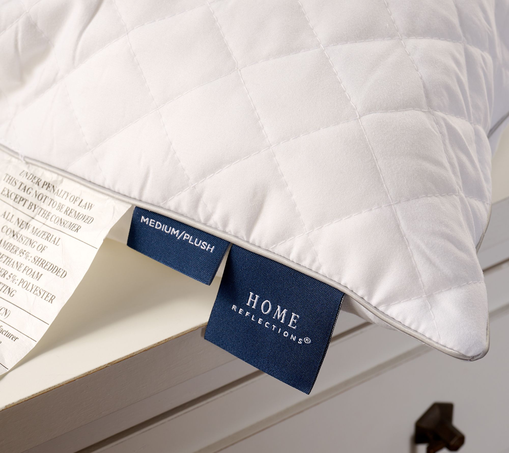 Home Reflection 4-Pack Quilted Foam Pillows- Standard/Queen - QVC.com