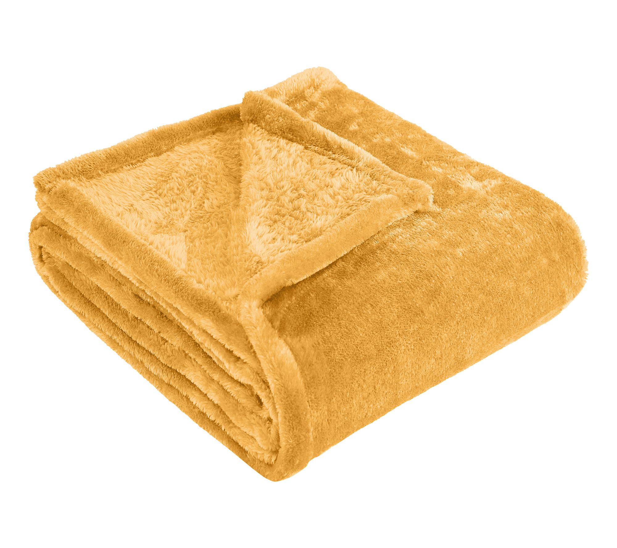 Superior Solid Fleece Medium Weight Fluffy Soft Blanket Full - QVC.com