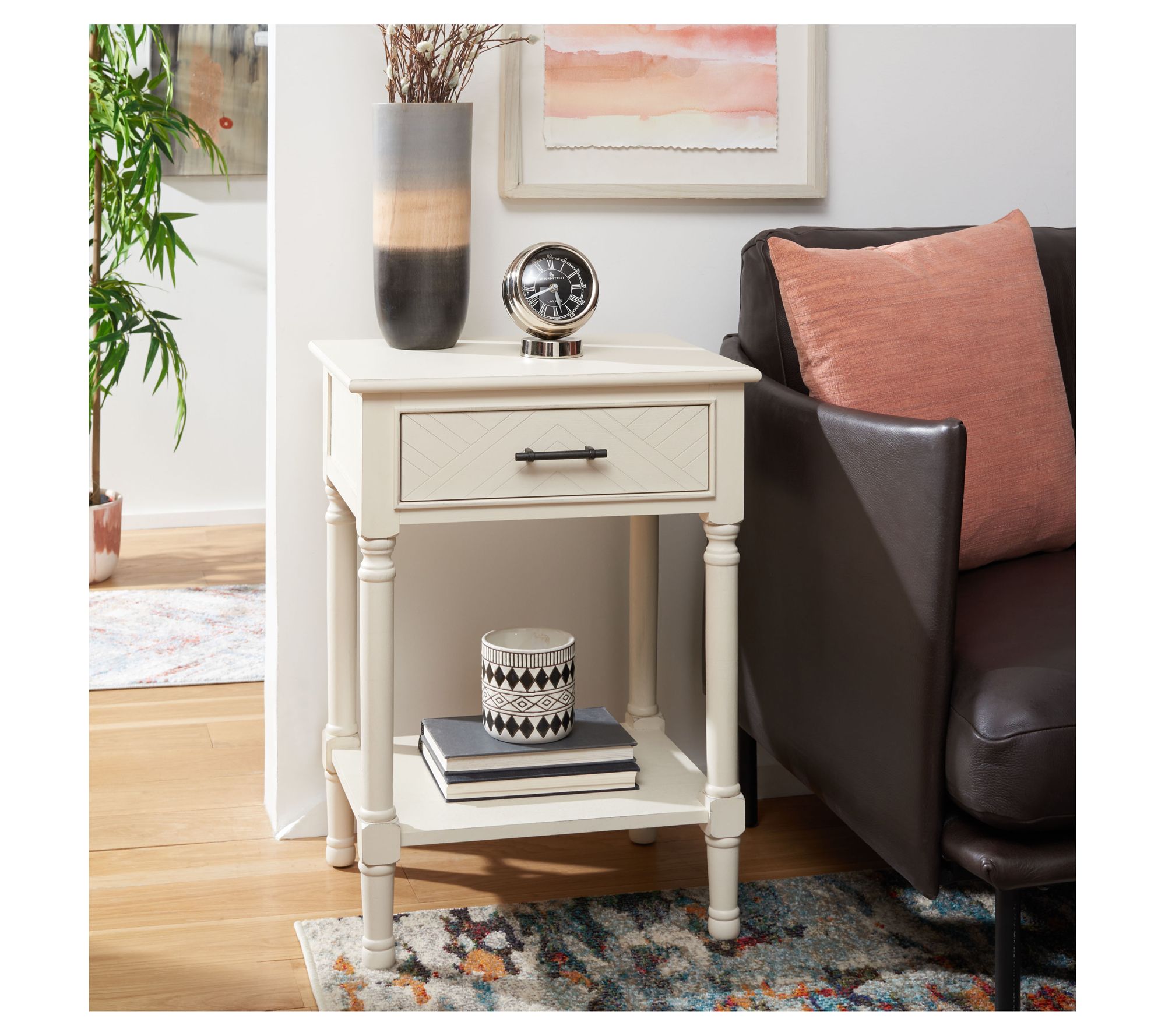 Safavieh Peyton 1 Drawer Accent Table - QVC.com