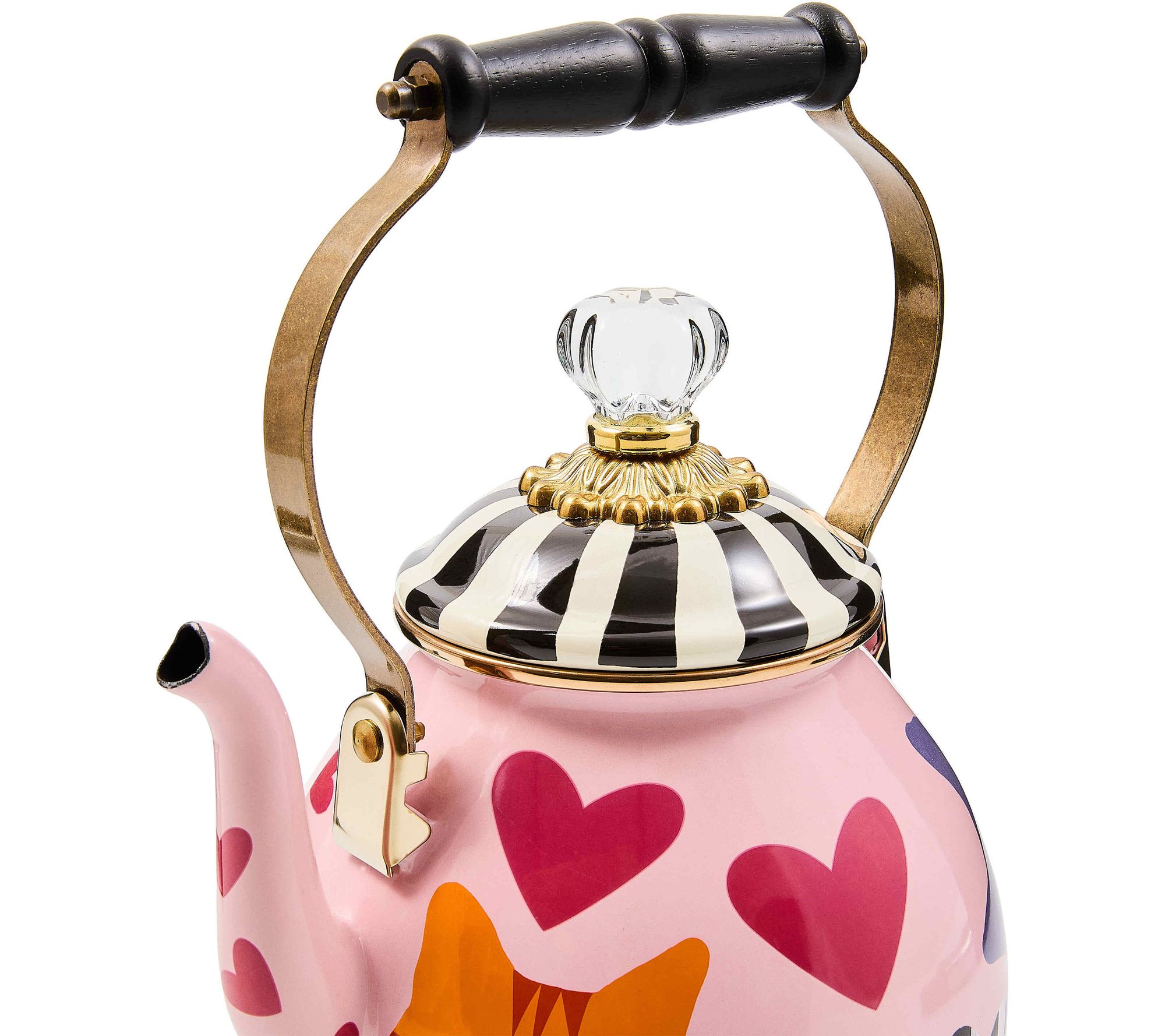 MacKenzie- Childs Cat Love Tea Kettle Collective - QVC.com