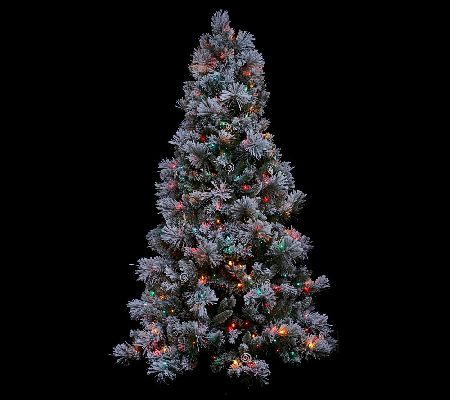 Hallmark 5' Sugared Spruce Tree with Quick Set Technology - QVC.com