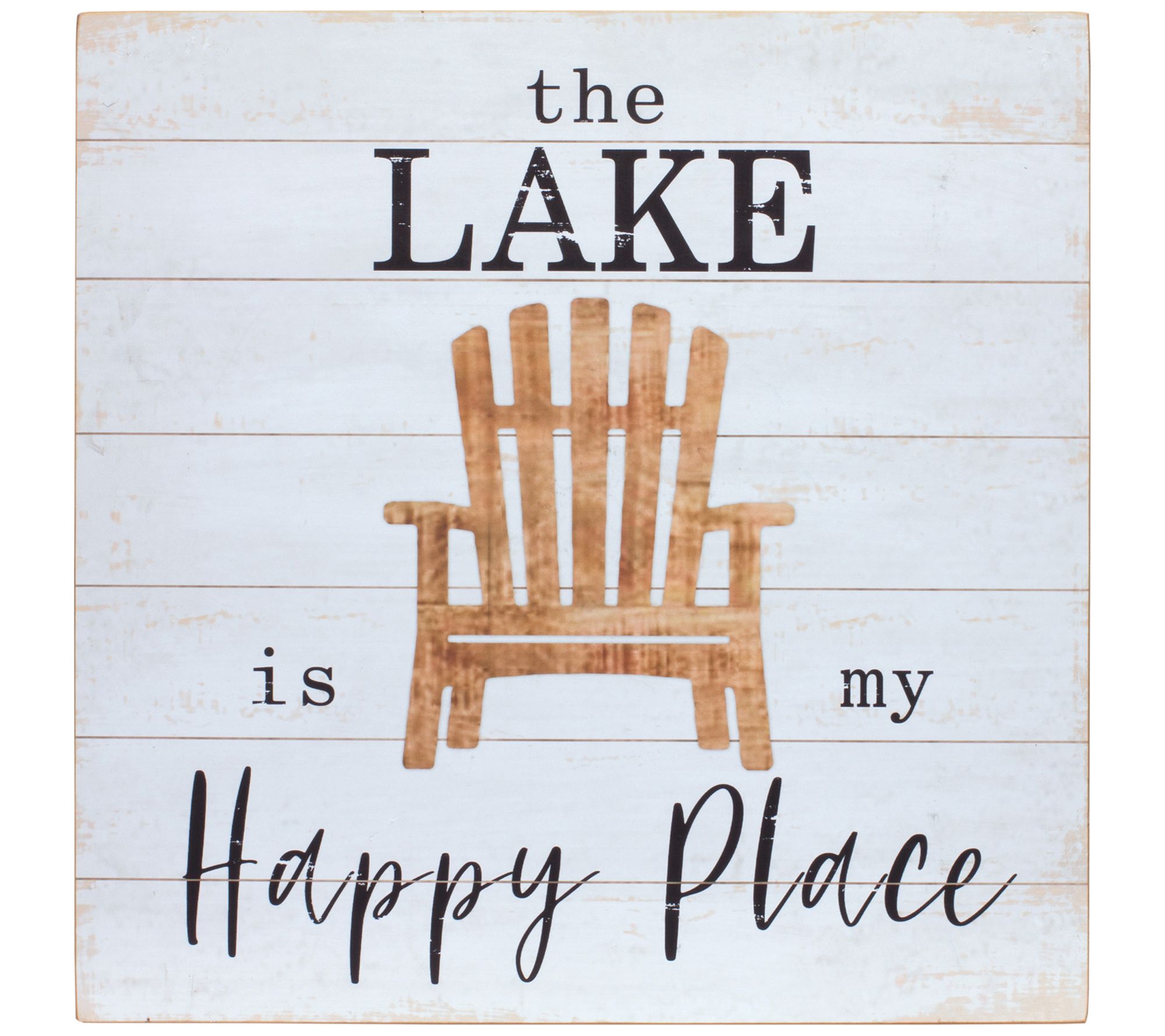 Melrose International Wooden Lake Sign Set of 2 - QVC.com