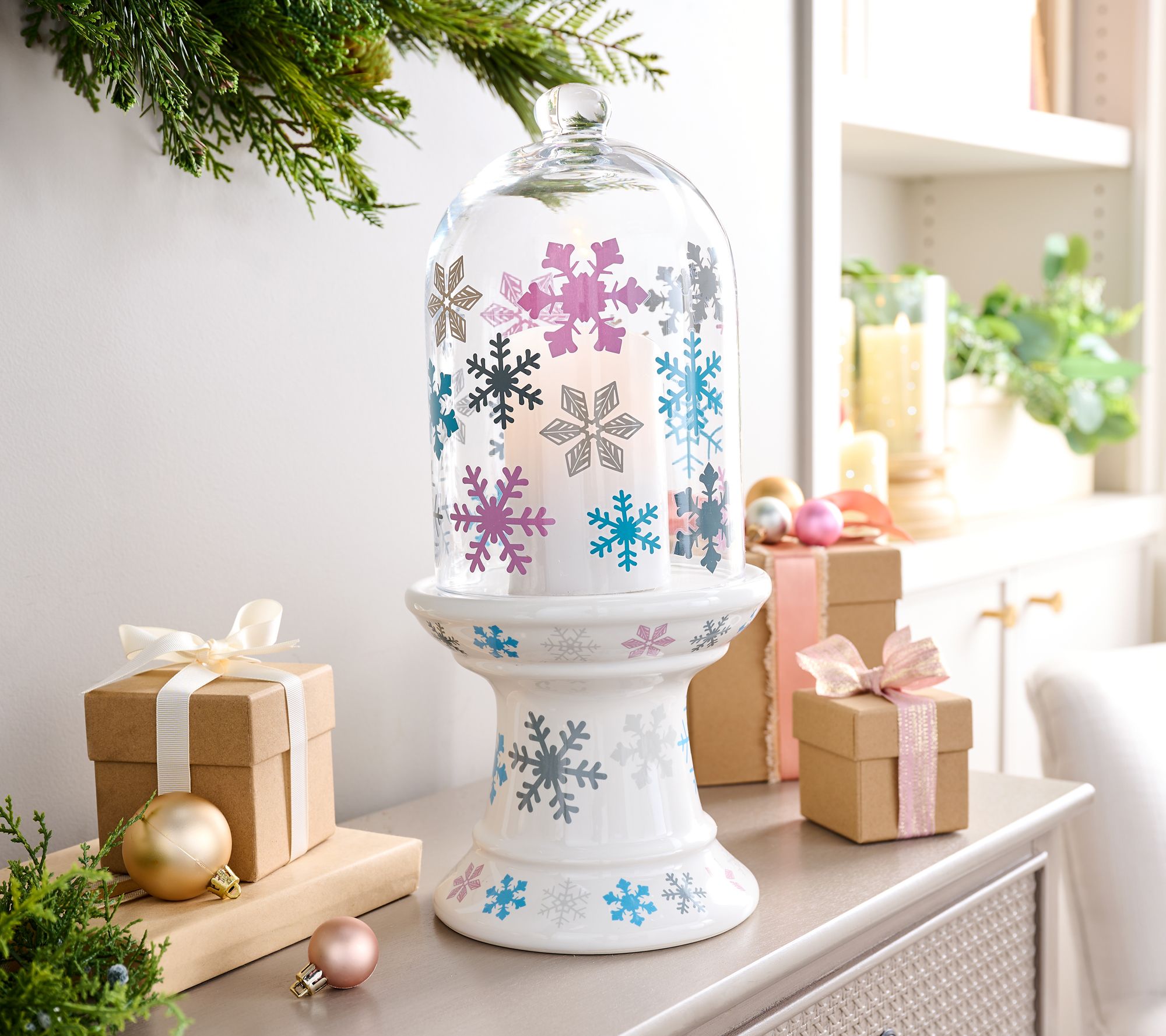 Temp-tations 15" Ceramic & Glass Decorative Cloche - QVC.com