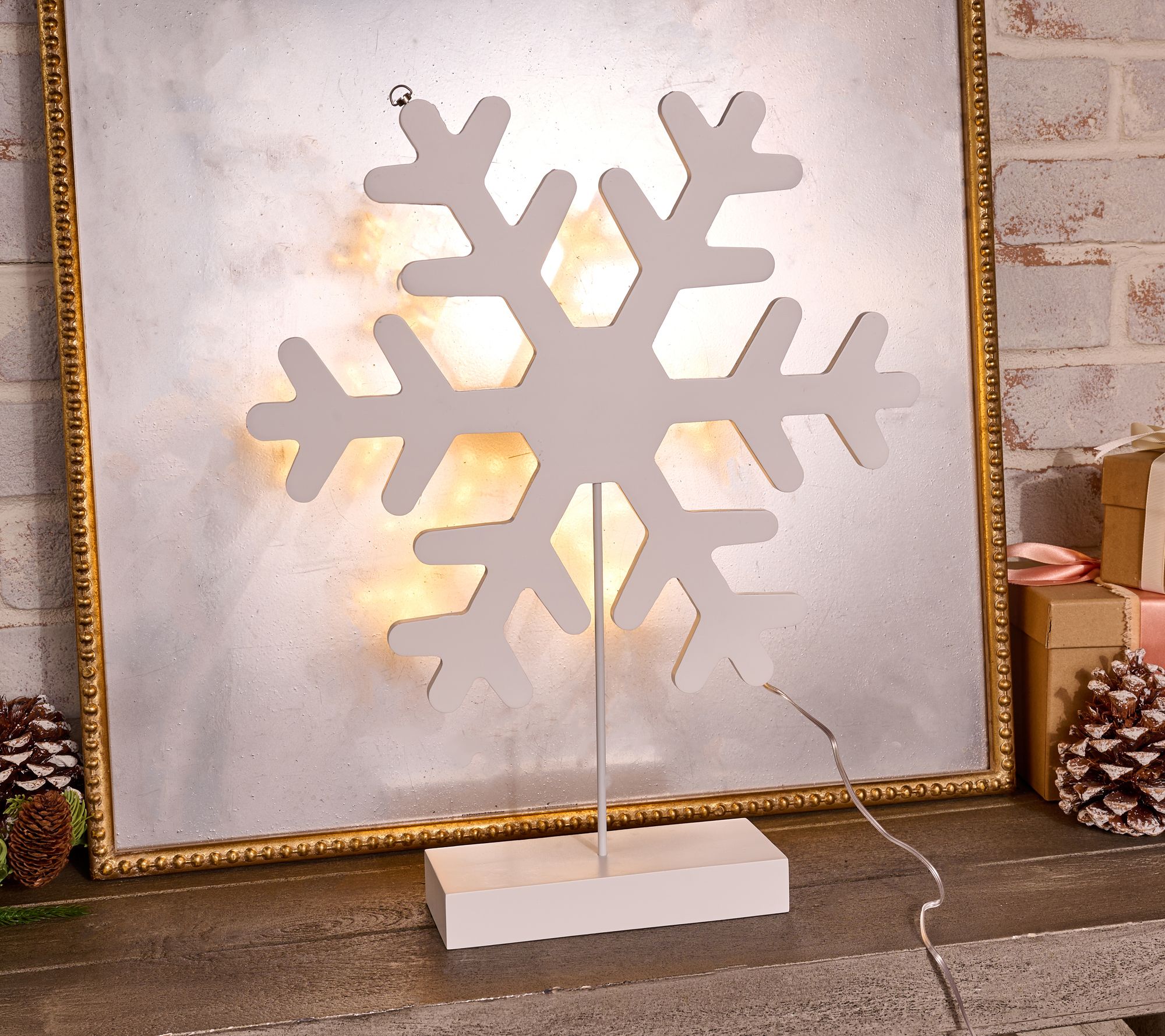 "As Is" Bethlehem Lights 15" Illuminated Snowflake - QVC.com