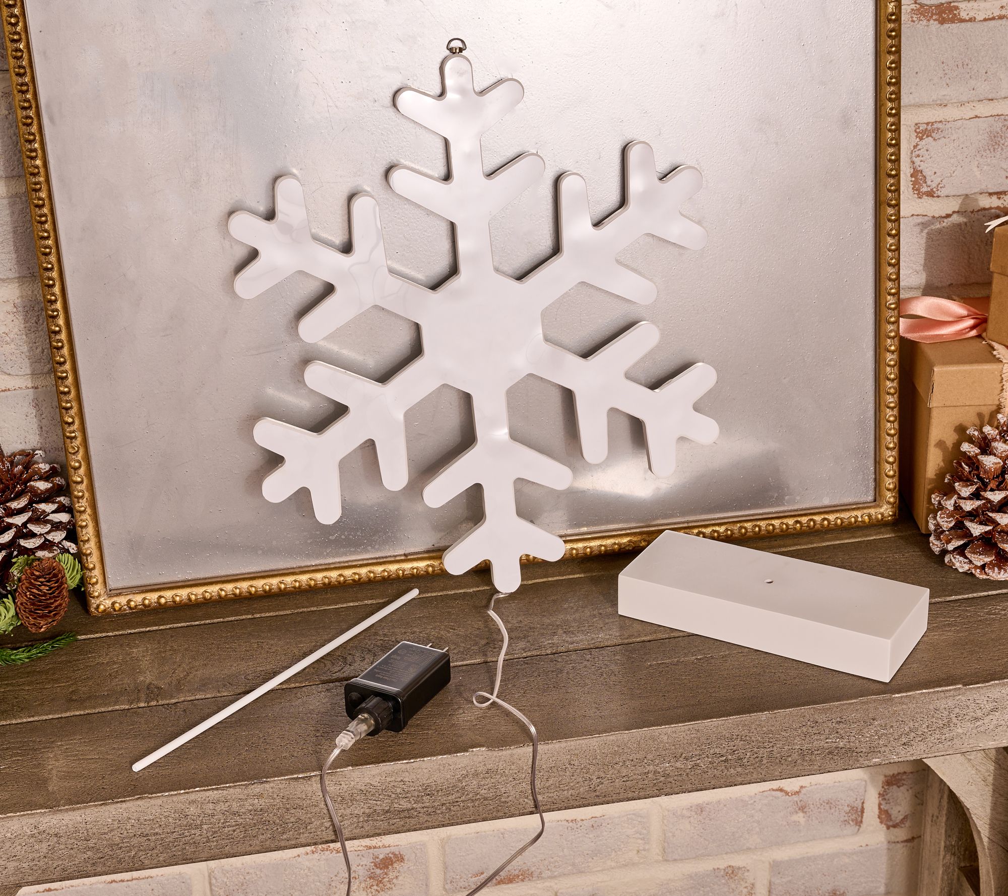 "As Is" Bethlehem Lights 15" Illuminated Snowflake - QVC.com