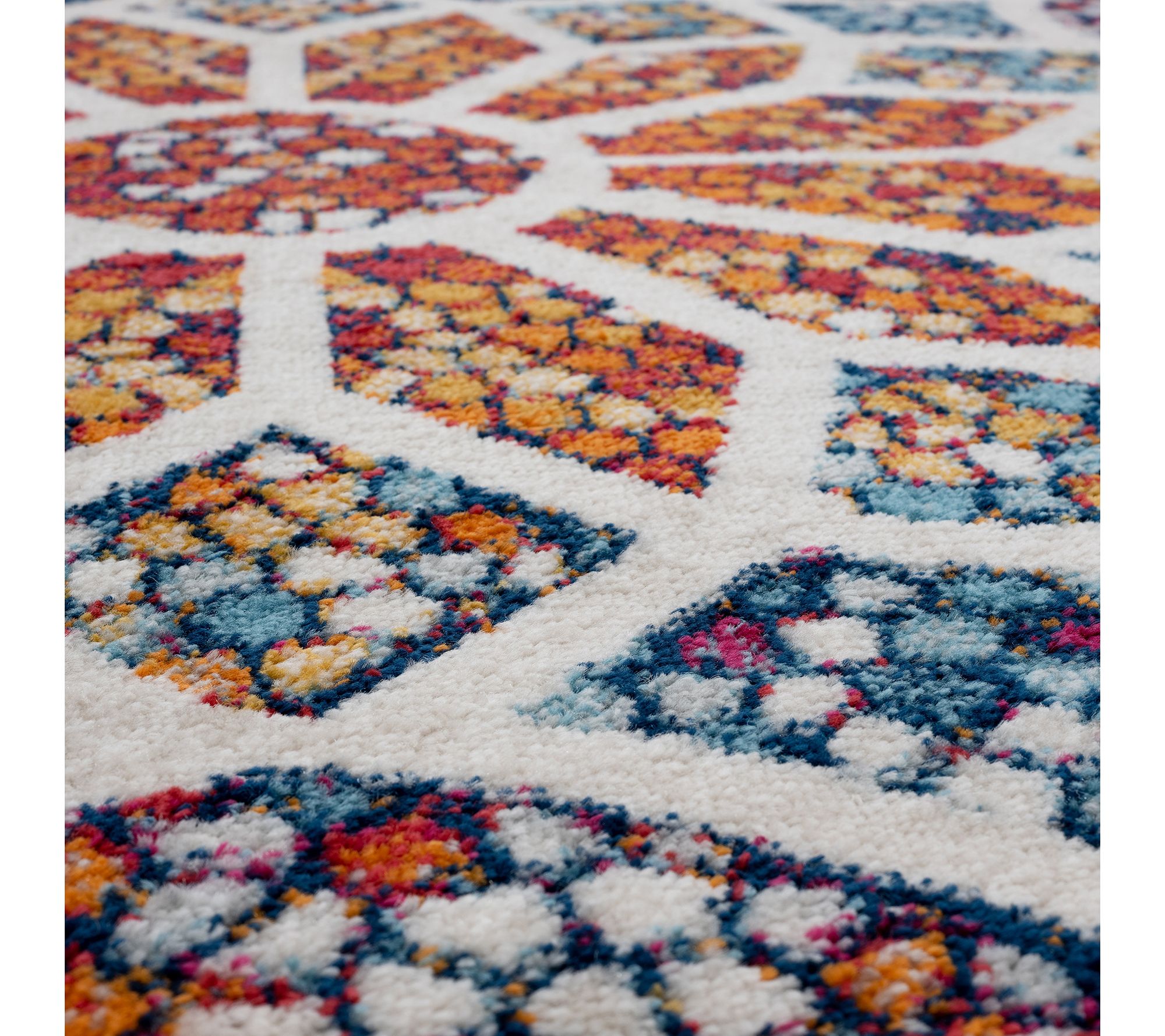 Ox Bay Medallion Polypropylene Indoor Rug, 4'4"Round - QVC.com