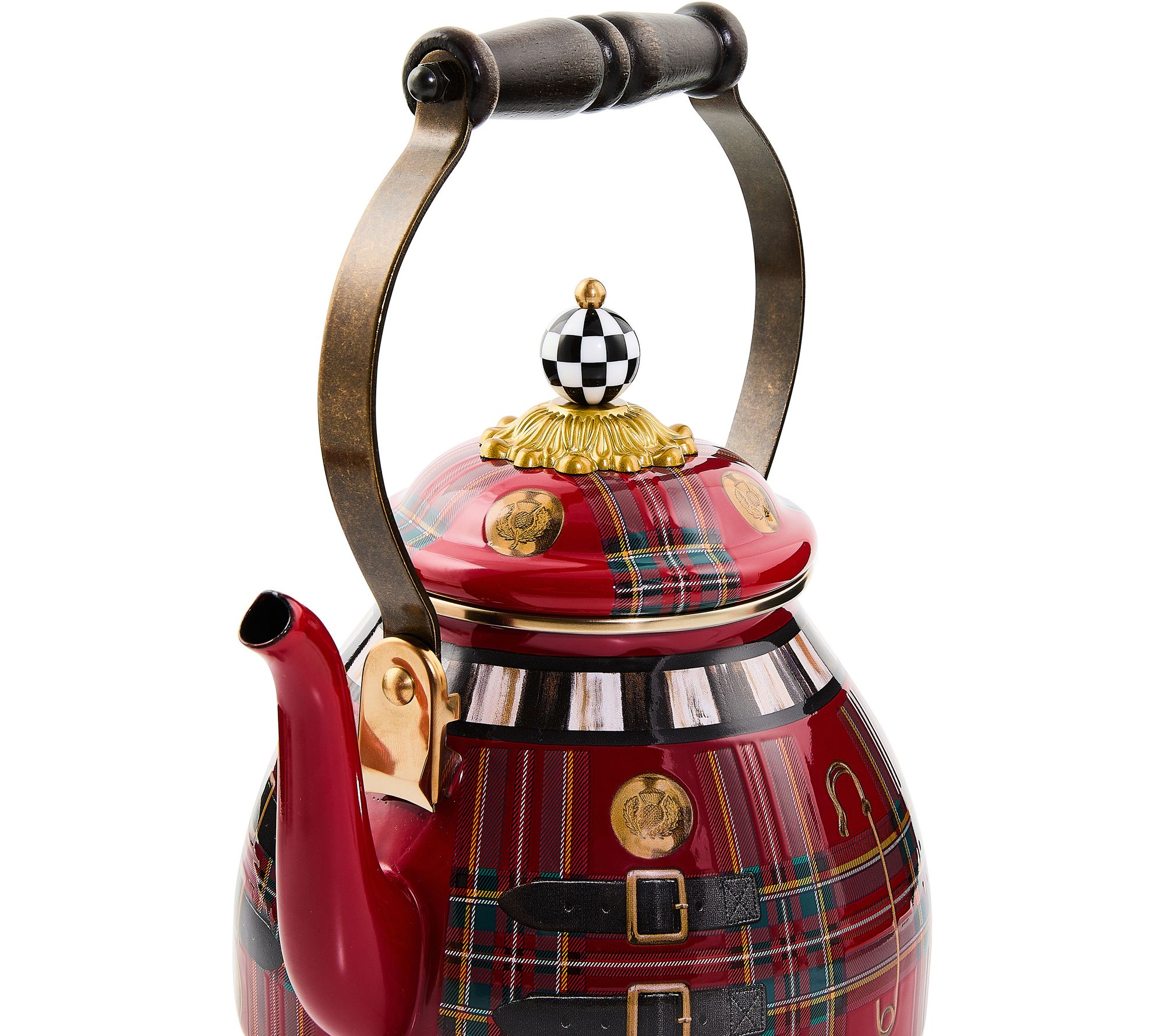 MacKenzie- Childs The Kilted Tea Kettle COllective - QVC.com