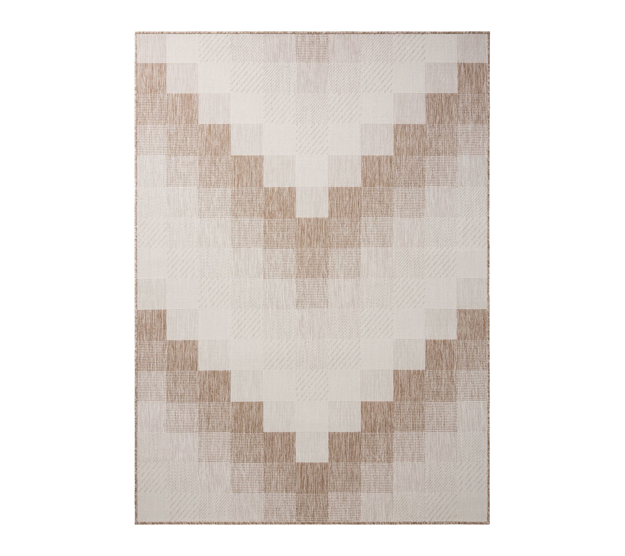 NMNY Patio Country Ombre Chevron 4x5 Indoor/Outdoor Rug - QVC.com