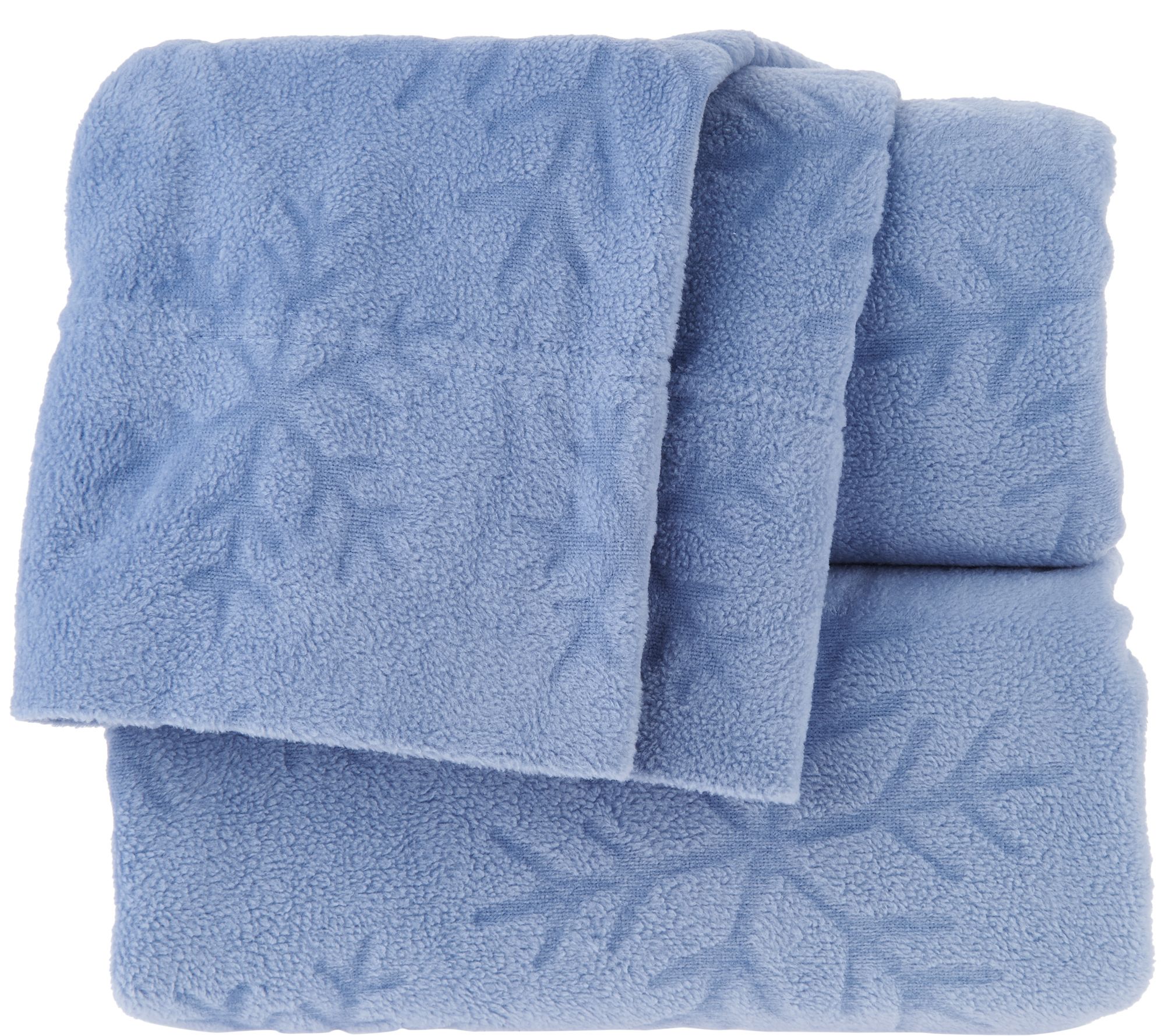 Malden Mills Polarfleece TW Laser Cut Snowflake Sheet Set - QVC.com