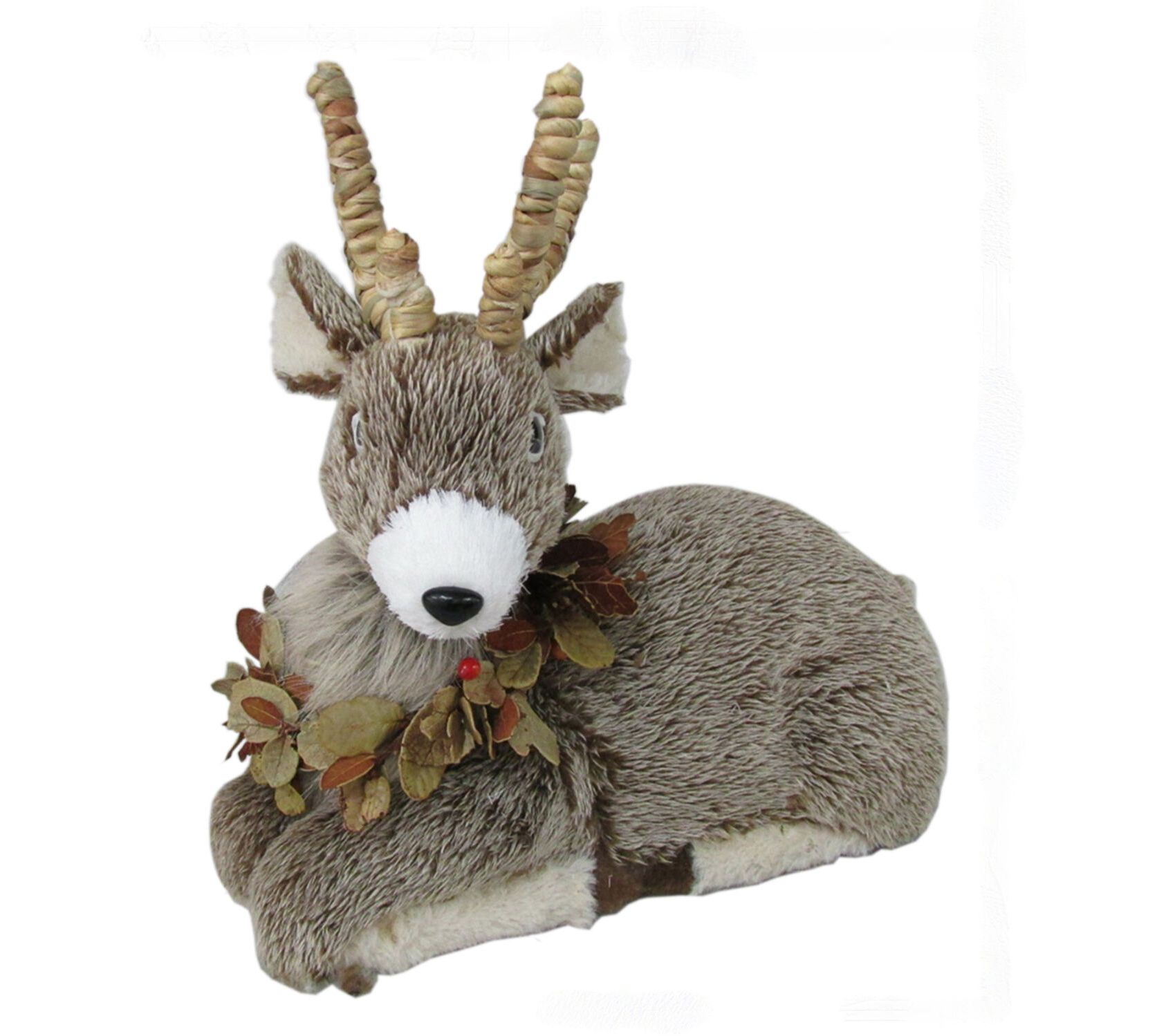 Fraser Hill Farm 2-Piece Deer Set with Leaf Collars - QVC.com