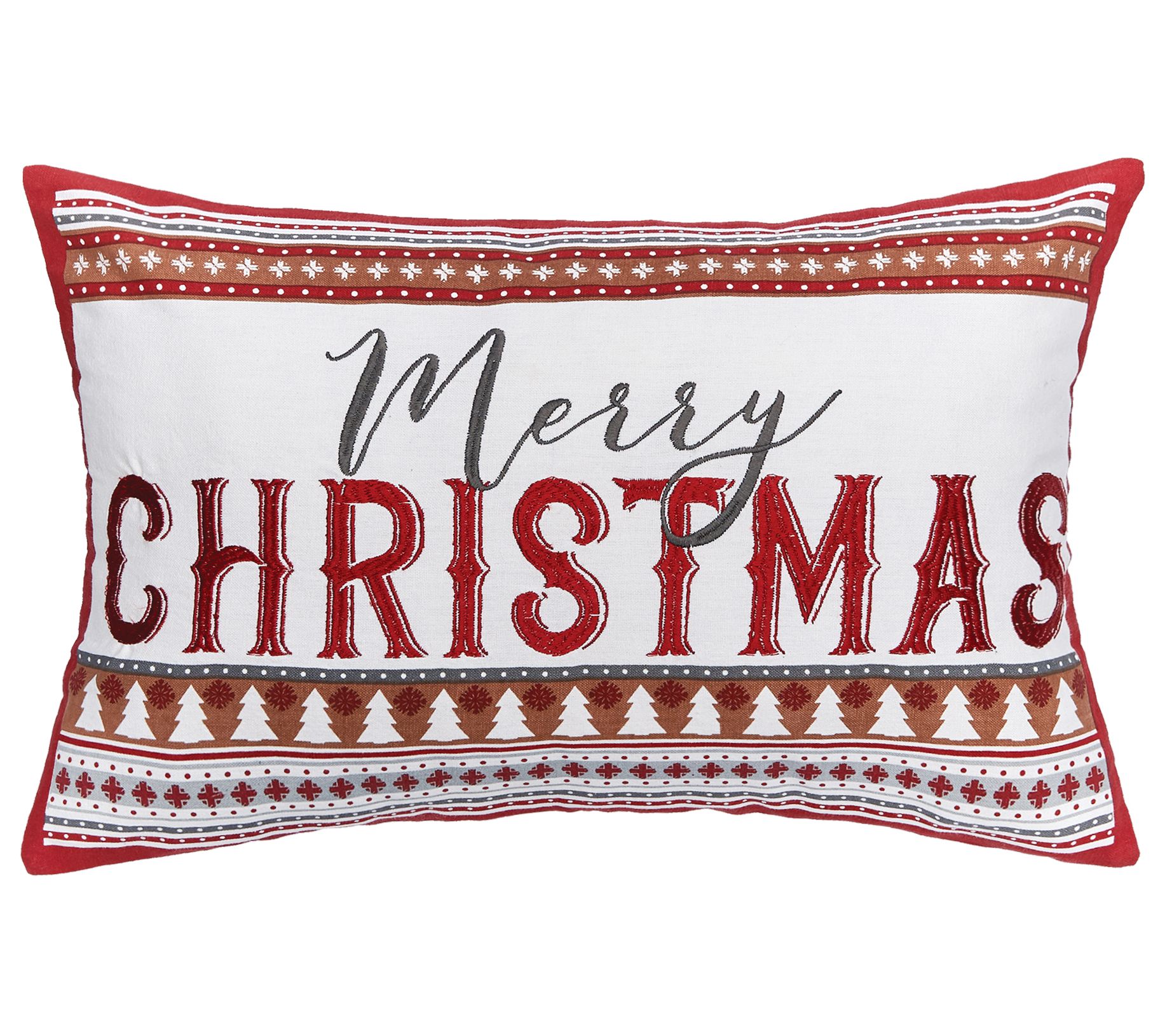 C&F Home Merry Christmas 14" x 22" Printed Thro w Pillow - QVC.com