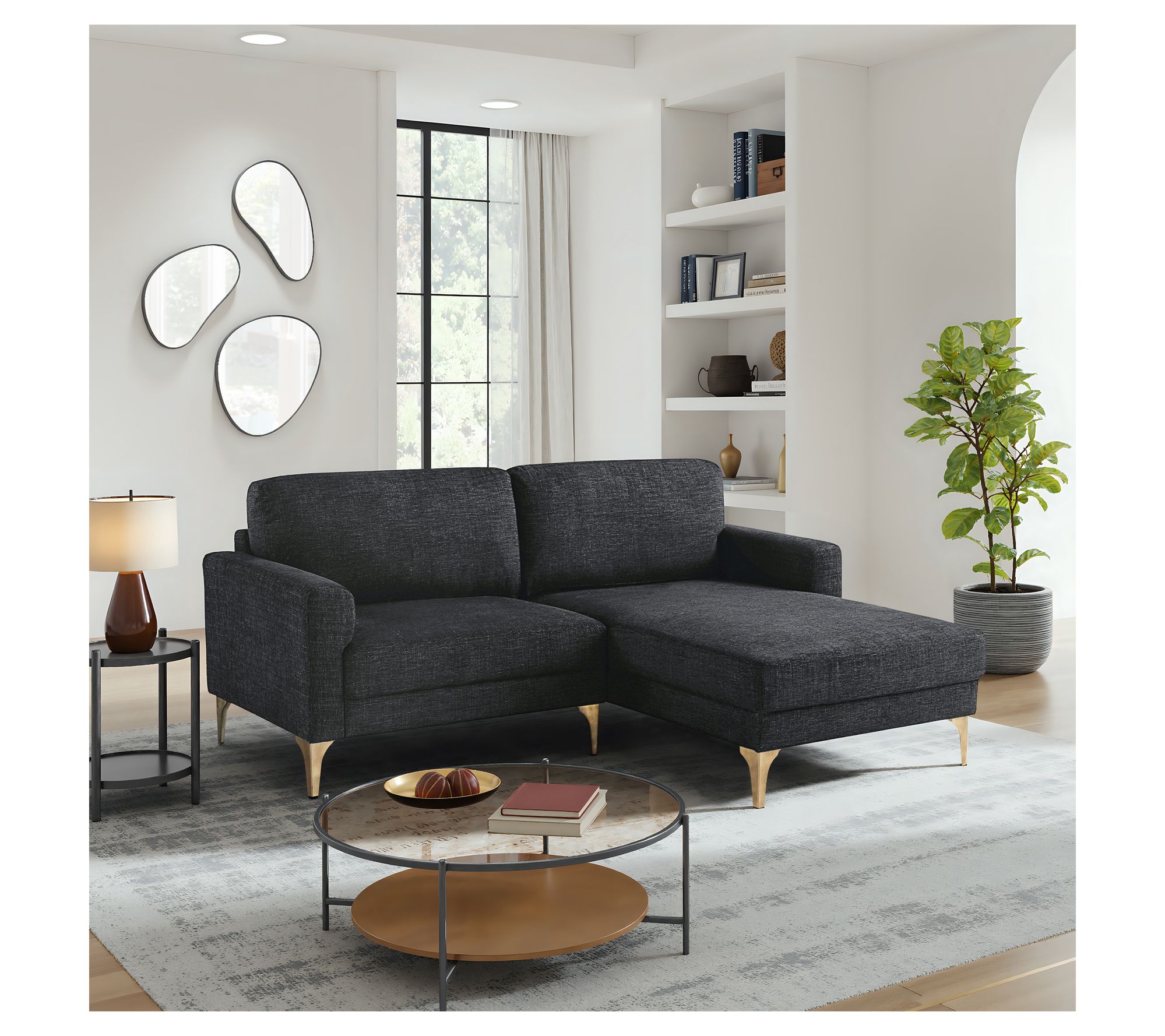 Studio Living Myers Sectional Sofa - QVC.com