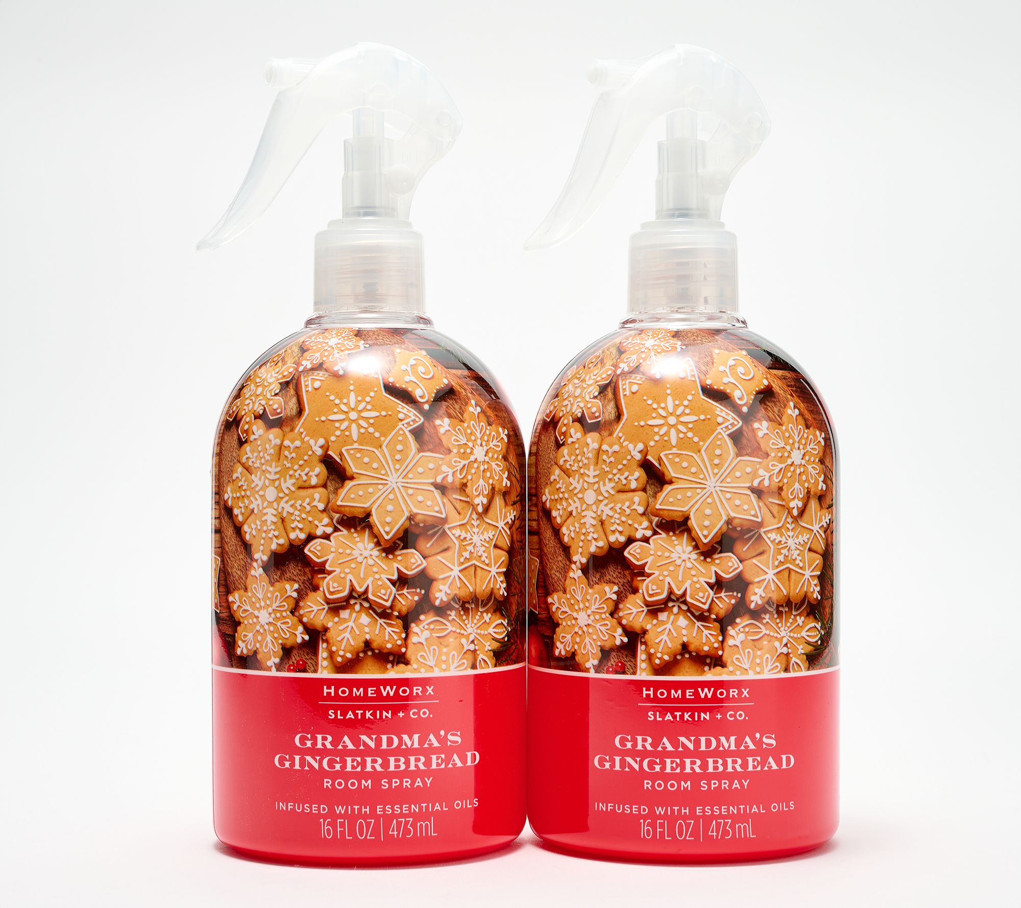 "As Is" HomeWorx by Slatkin + Co. S/2 16ozHoliday Room Sprays - QVC.com