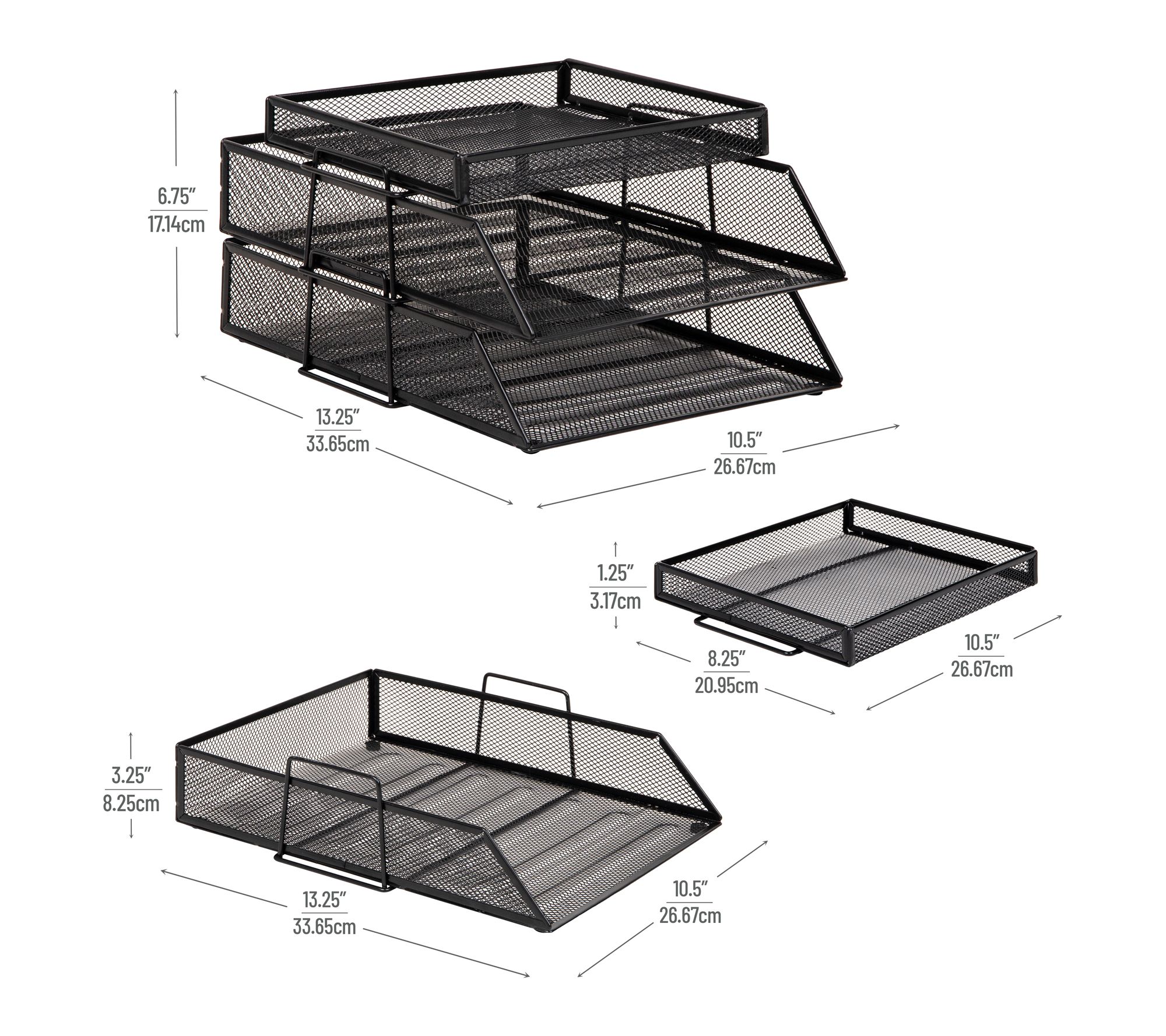 Mind Reader 2 Tier Paper Tray with Top Supply Compartment - QVC.com