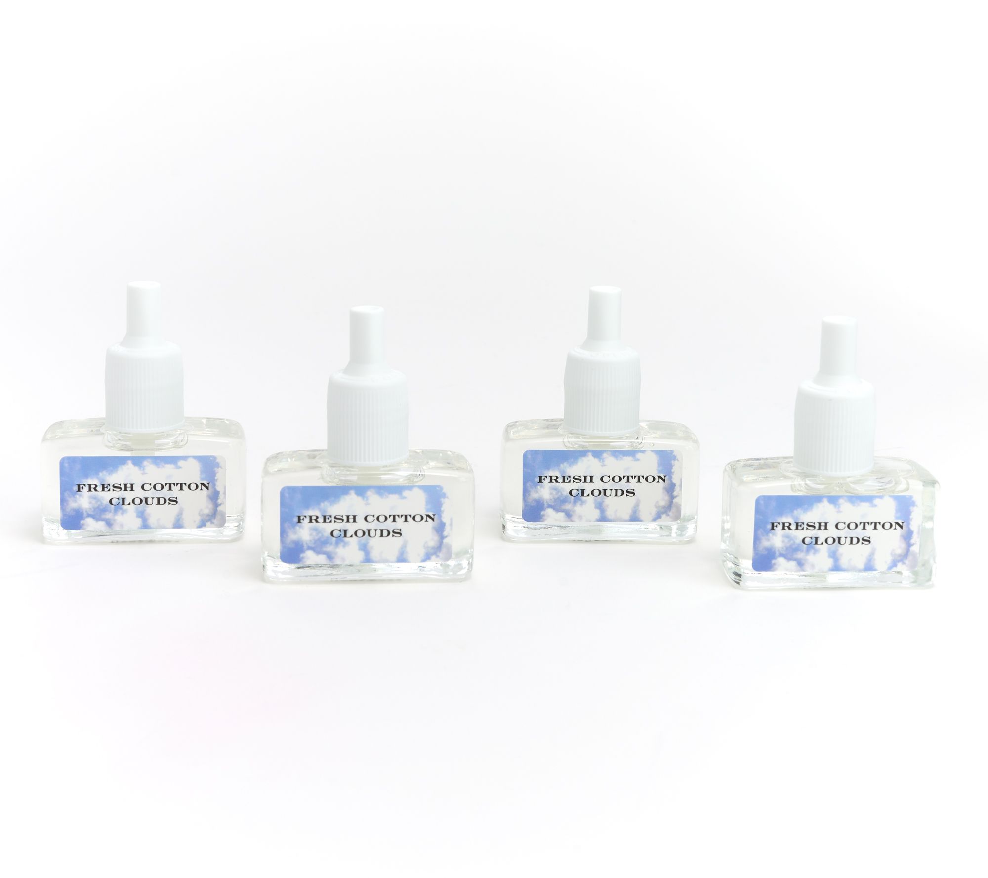 HomeWorx by Slatkin + Co. S/4 Fresh Cotton Clouds Diffuser Oils - QVC.com