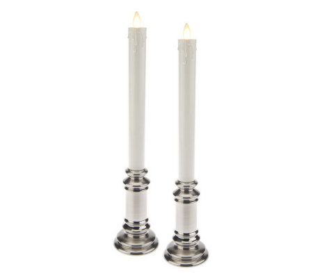 Set of 2 Luminara 8" Flameless Window Candles with Timers - QVC.com