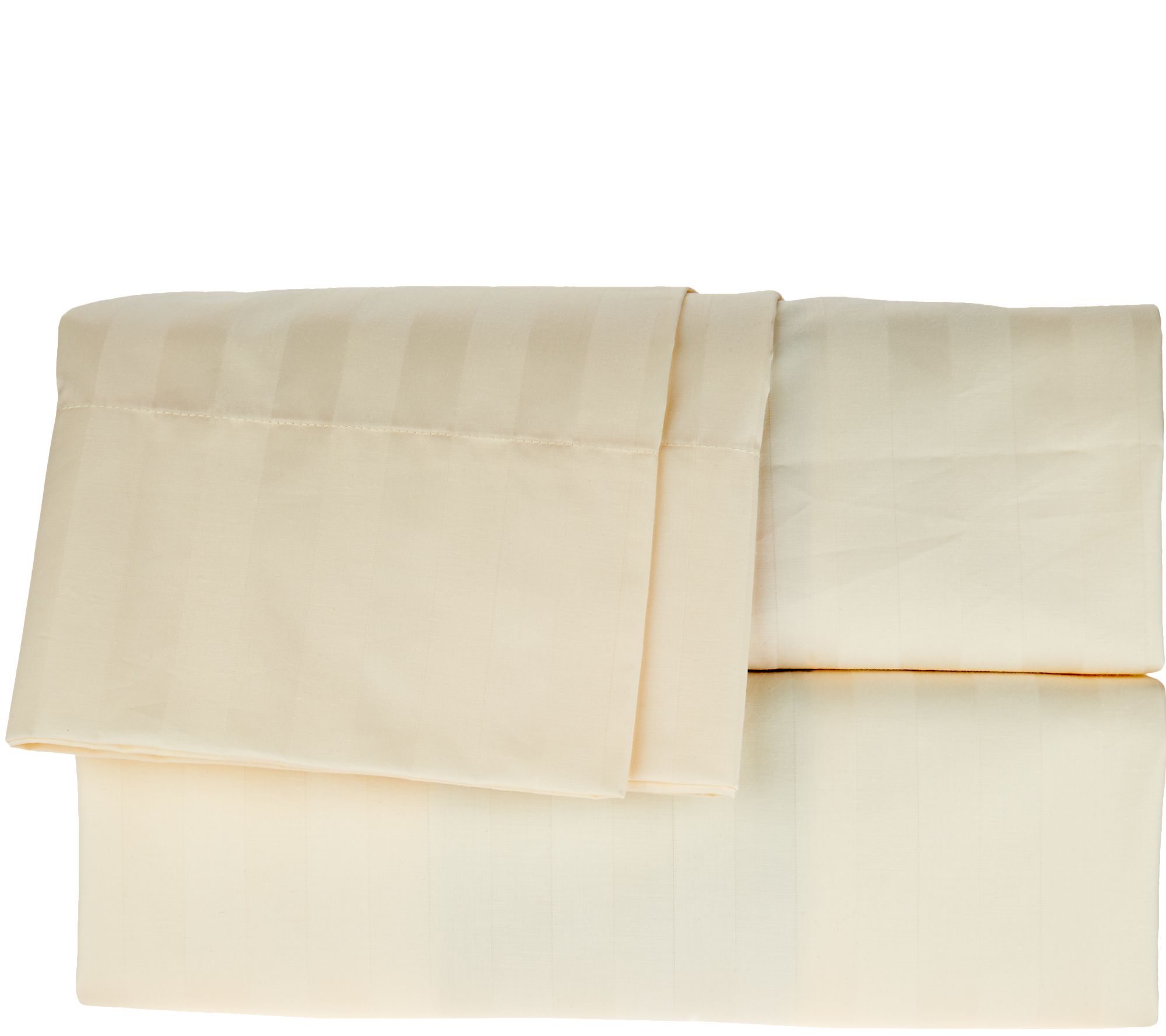 Northern Nights 400TC Twin Down Sheet Set with Dobby Stripe - QVC.com