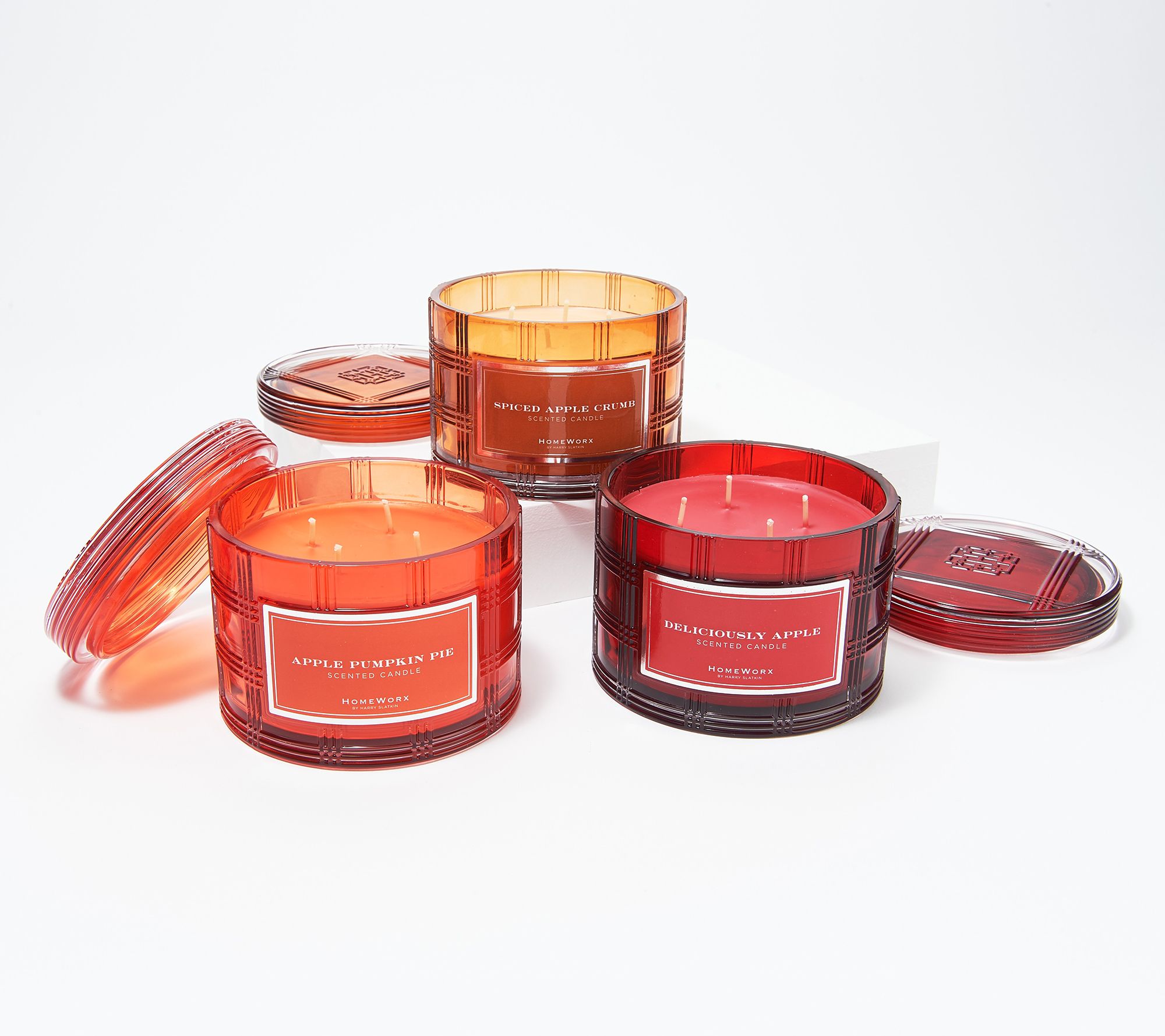 "As Is" HomeWorx by Harry Slatkin S/3 Orchard Farm Candles - QVC.com