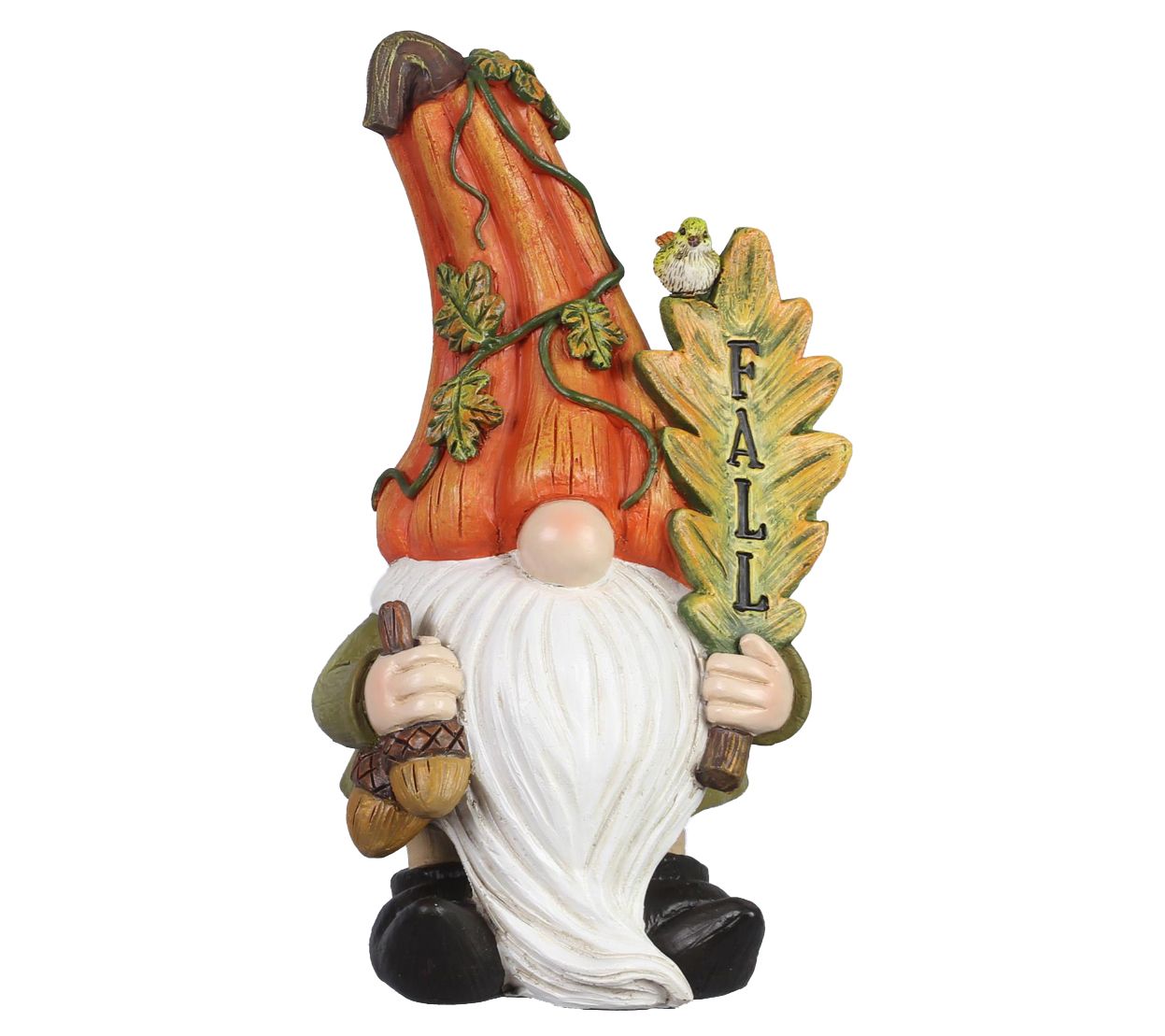 Young's Resin G nome Figurines with Pumpkin Ha t, Set of 2 - QVC.com