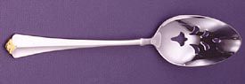Oneida Golden Juilliard Pierced Serving Spoon - QVC.com
