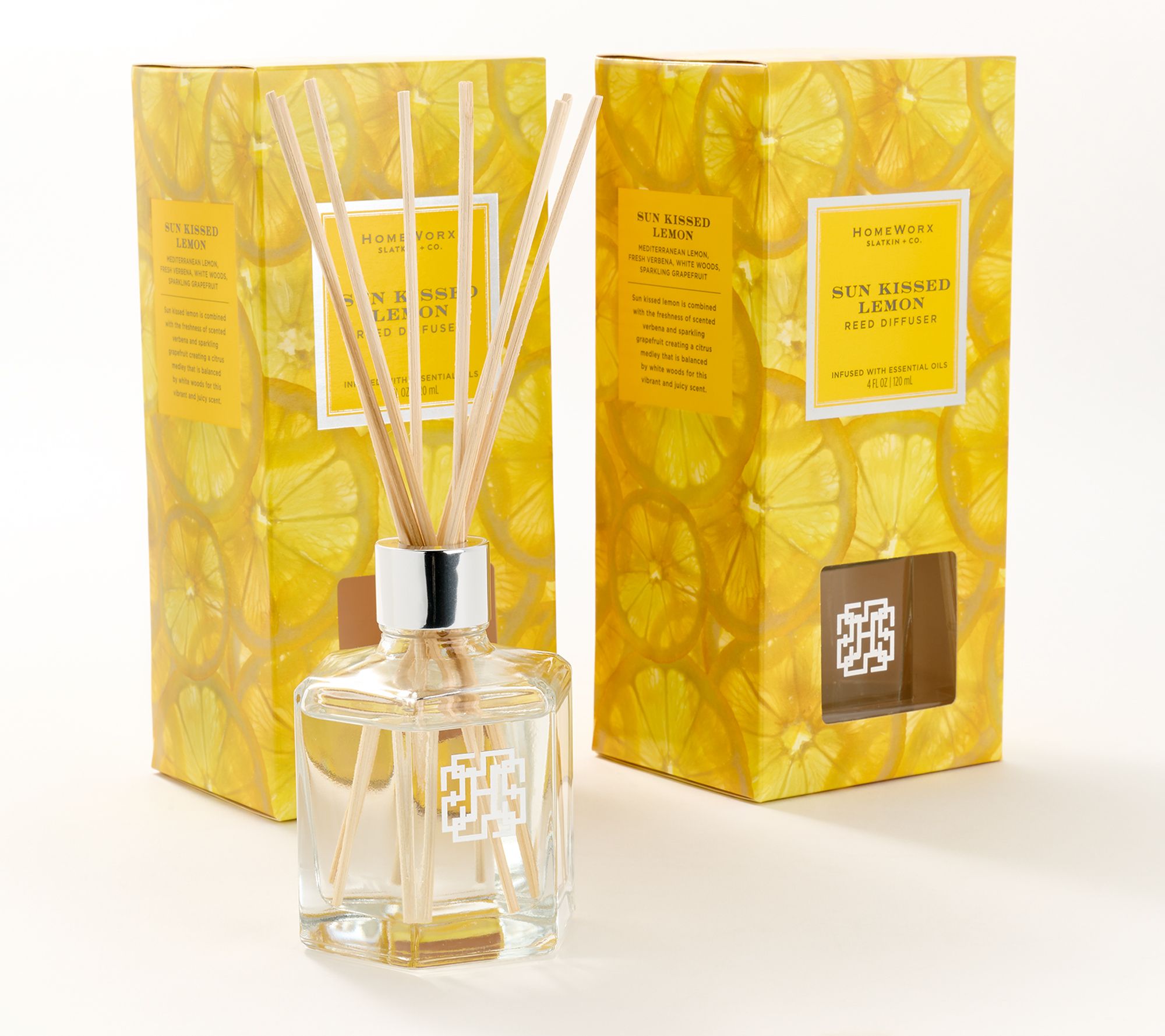 HomeWorx by Slatkin + Co. Sun Kissed Lemon Reed Diffusers - QVC.com