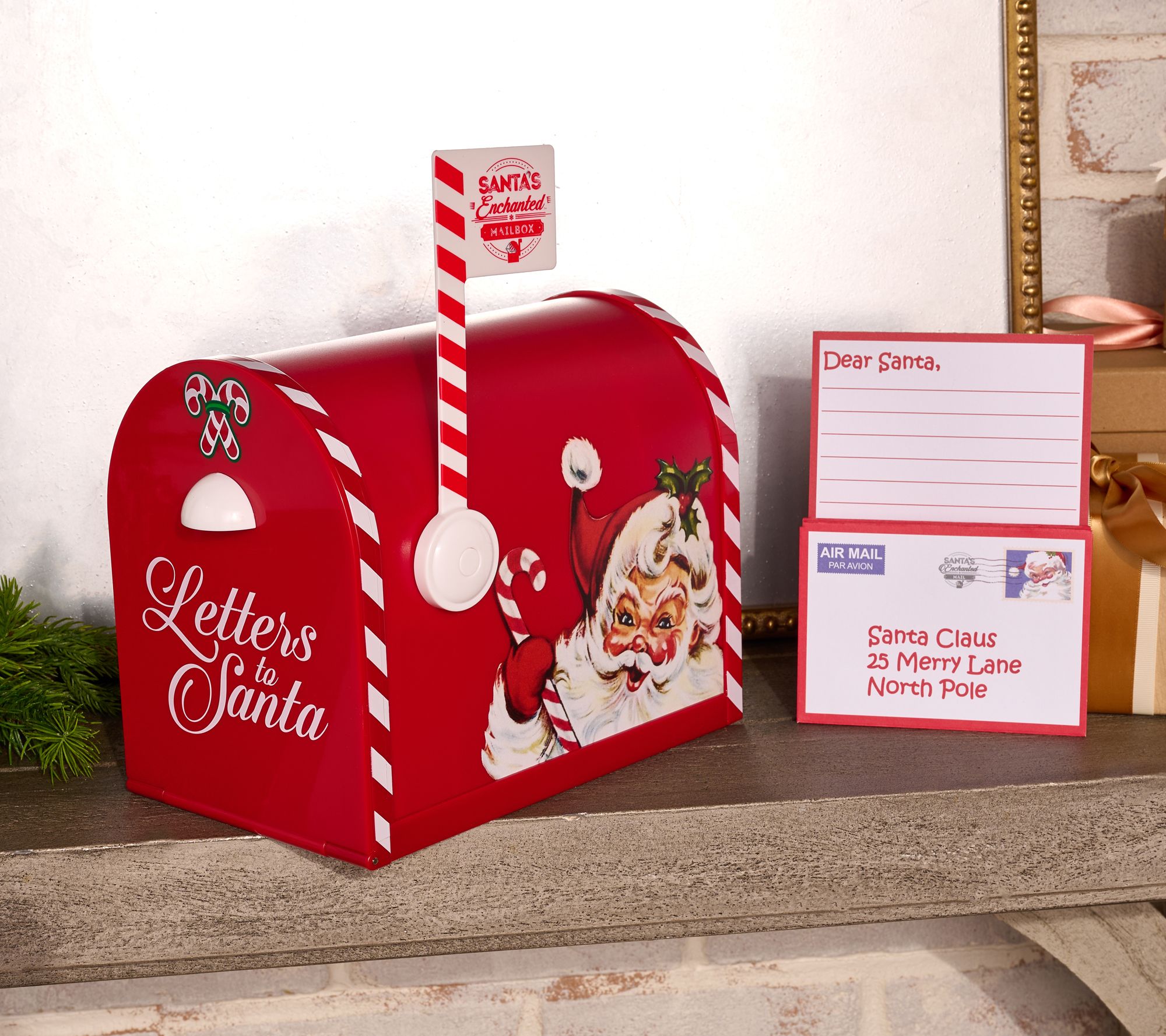 "As Is" Mr. Christmas Santa's Enchanted Mailbox - QVC.com