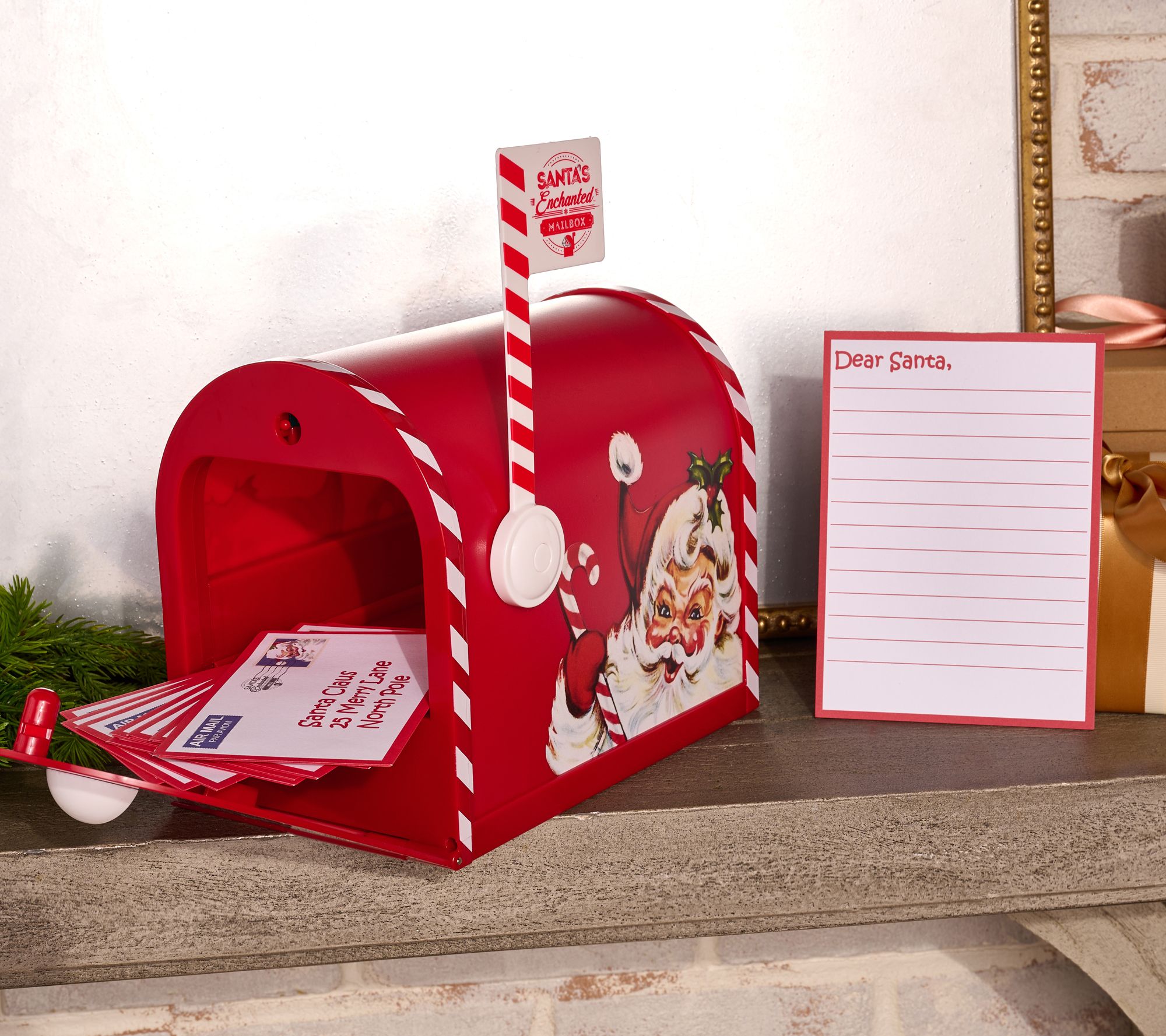 "As Is" Mr. Christmas Santa's Enchanted Mailbox - QVC.com