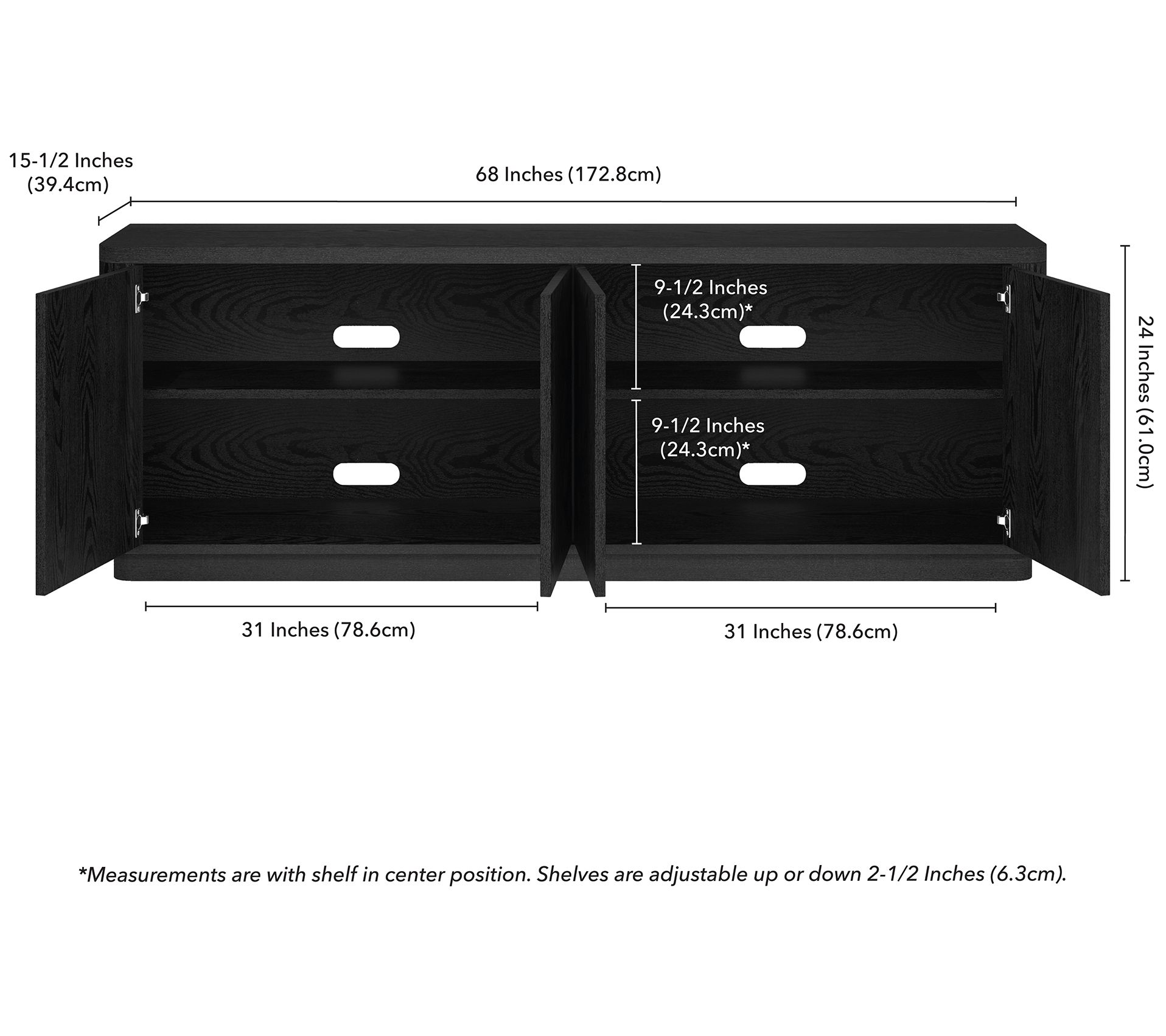 Hudson&Canal Plympton Rectangular TV Stand forTV's up to 75" - QVC.com