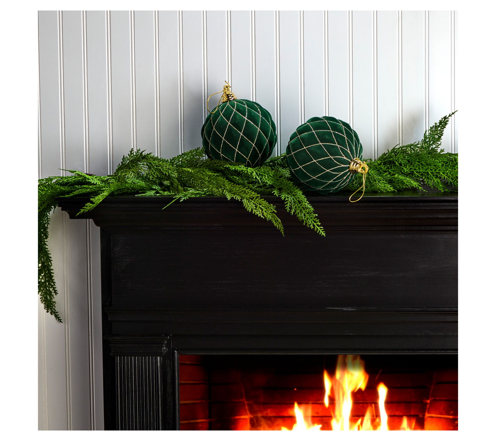 150mm Shatterproof Glitter Diamond Ball Box of2 by Valerie - QVC.com