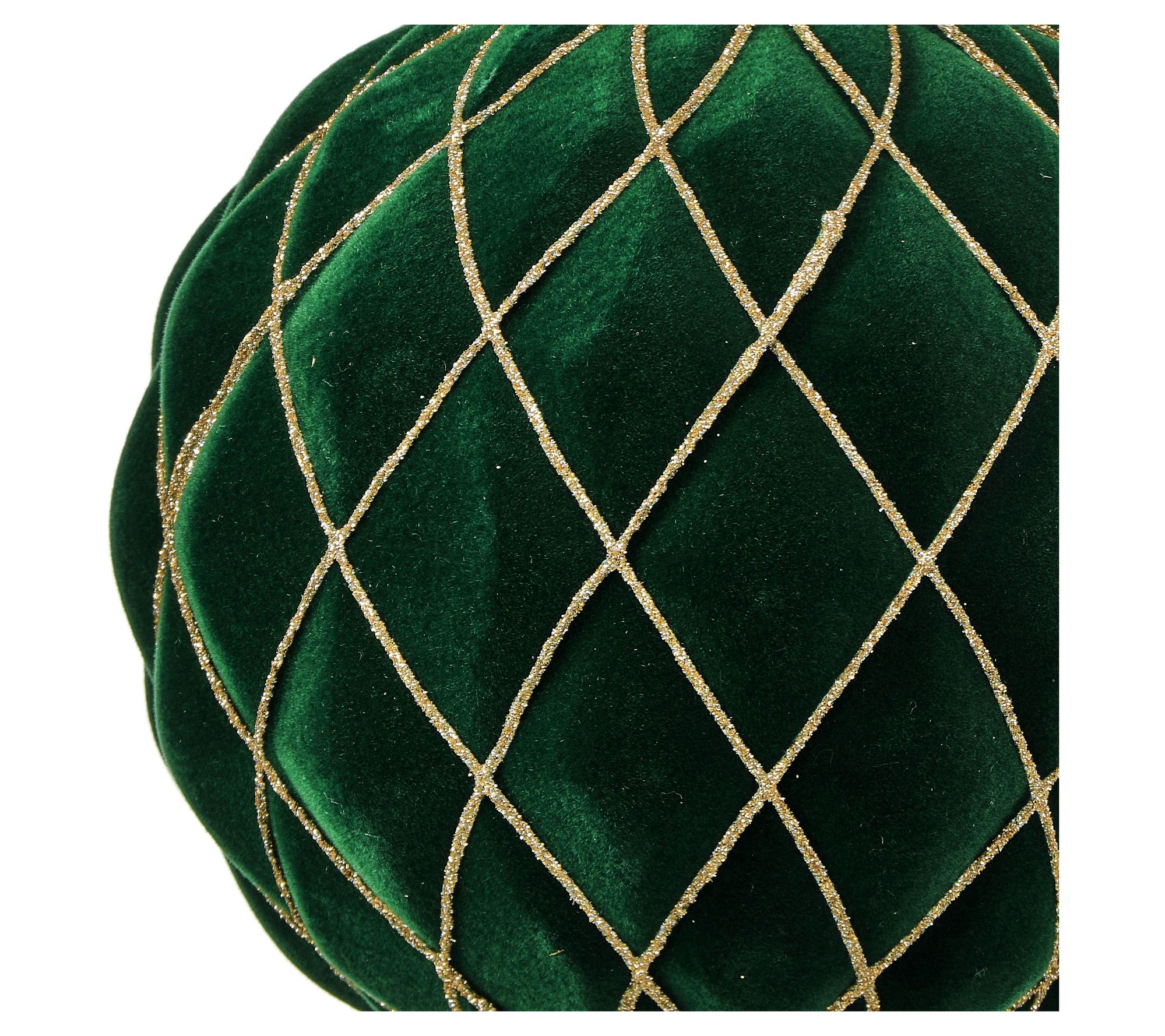 150mm Shatterproof Glitter Diamond Ball Box of2 by Valerie - QVC.com