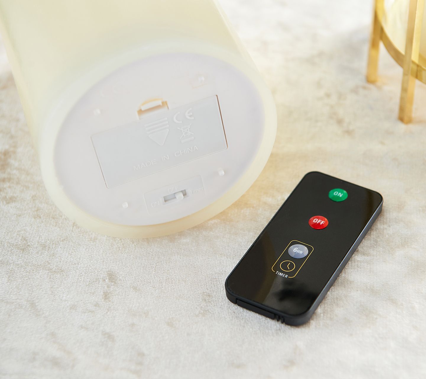 "As Is" BFF Collection Set of 2 10" & 6" Metal Hurricane w/LED Candles ...