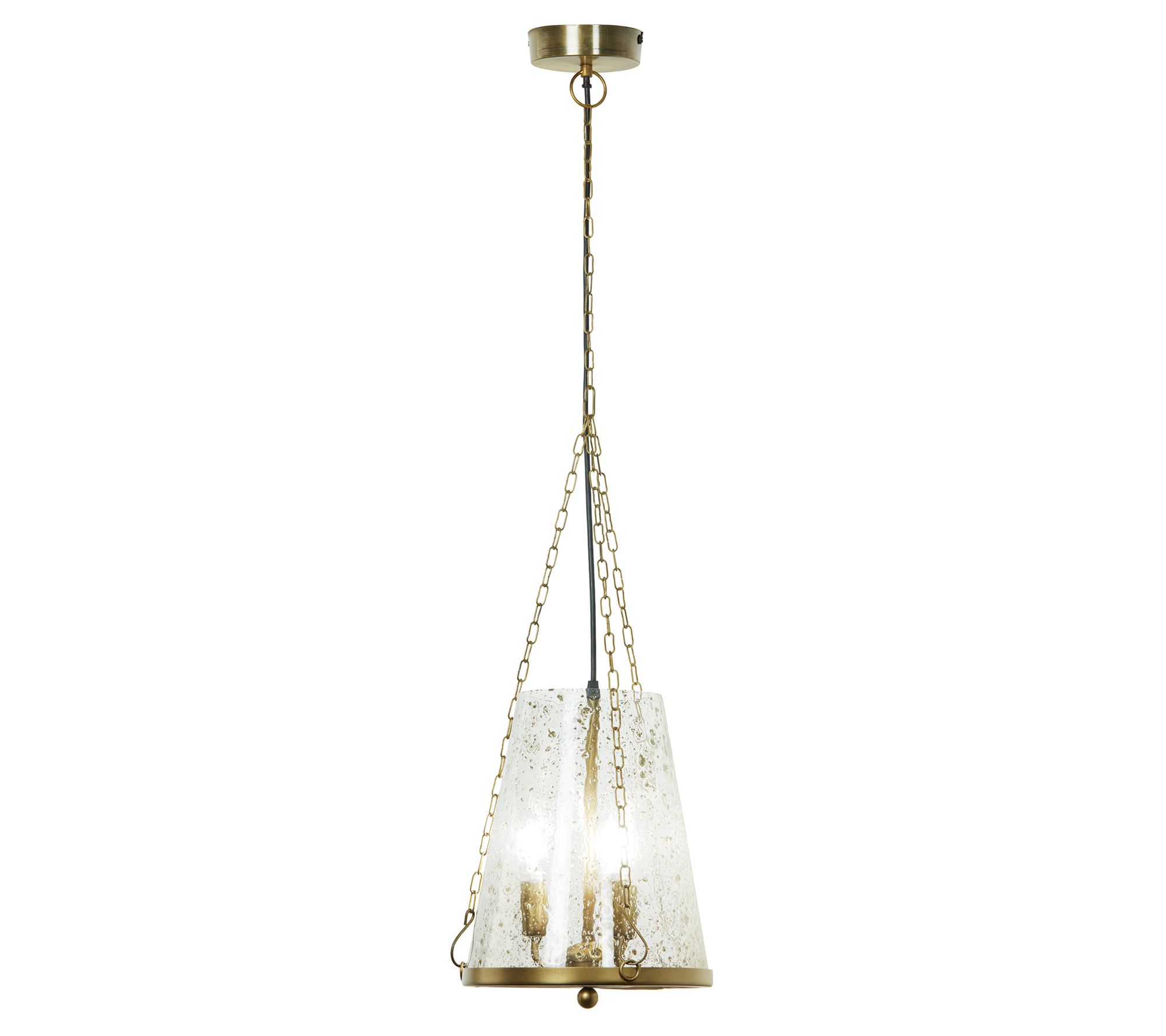 River of Goods 9.75"W Metal Glam Pendant - QVC.com