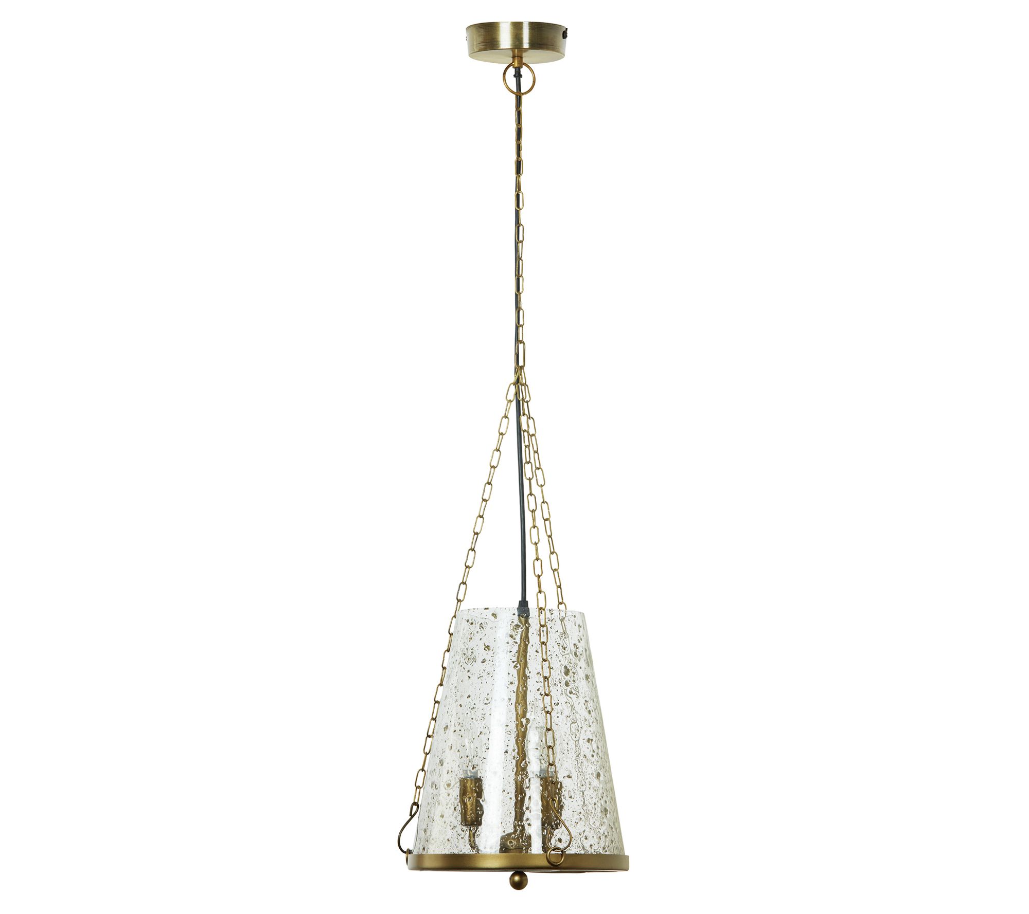 River of Goods 9.75"W Metal Glam Pendant - QVC.com