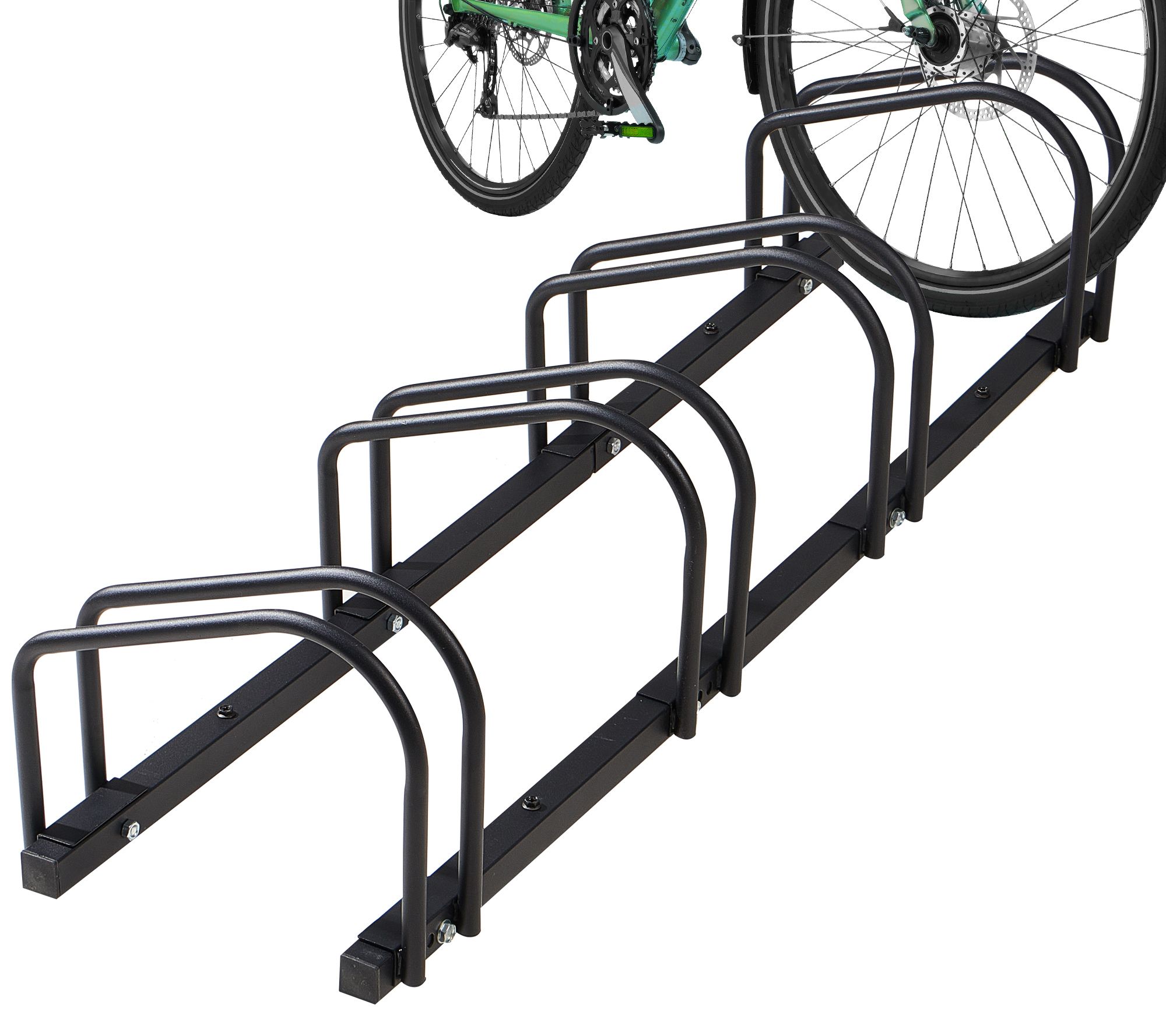 LUGO Heavy-Duty Bike Floor Stand and Holder for4 Bikes - QVC.com