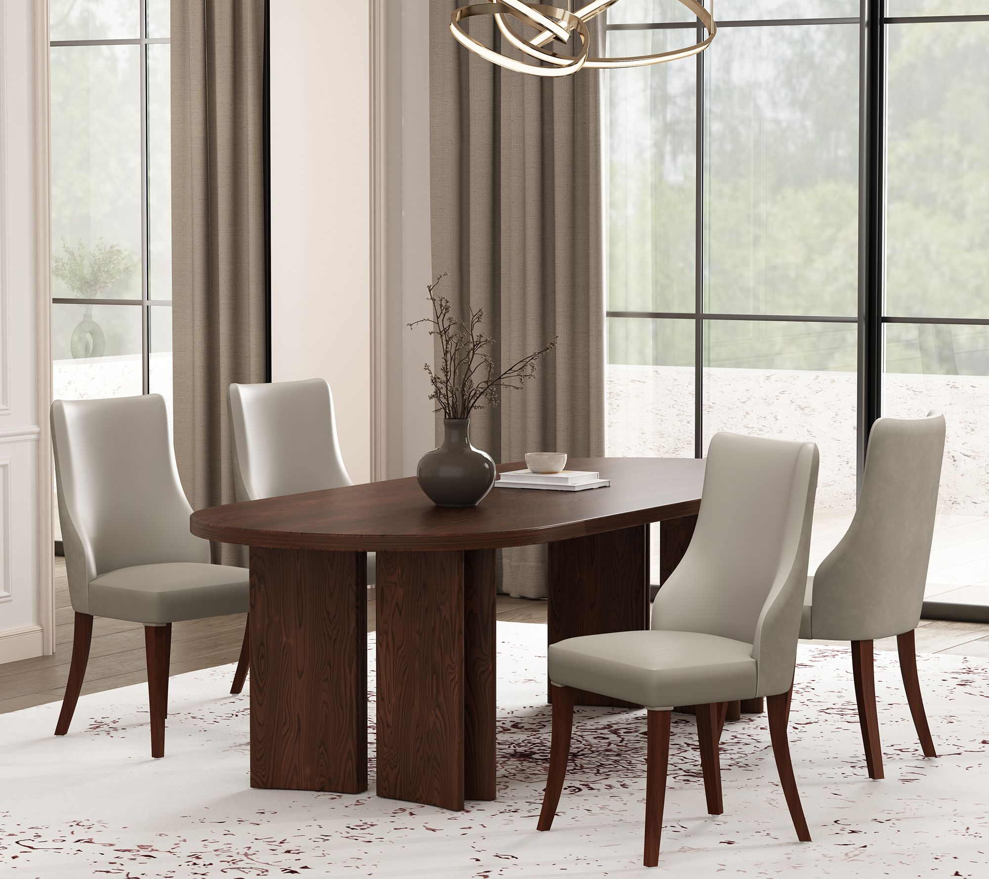 Manhattan Comfort Connie Dining Chair - Set of4 - QVC.com