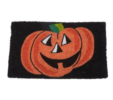Quacker Factory 18" x 30" 100% Coir Halloween Outdoor Rug - QVC.com