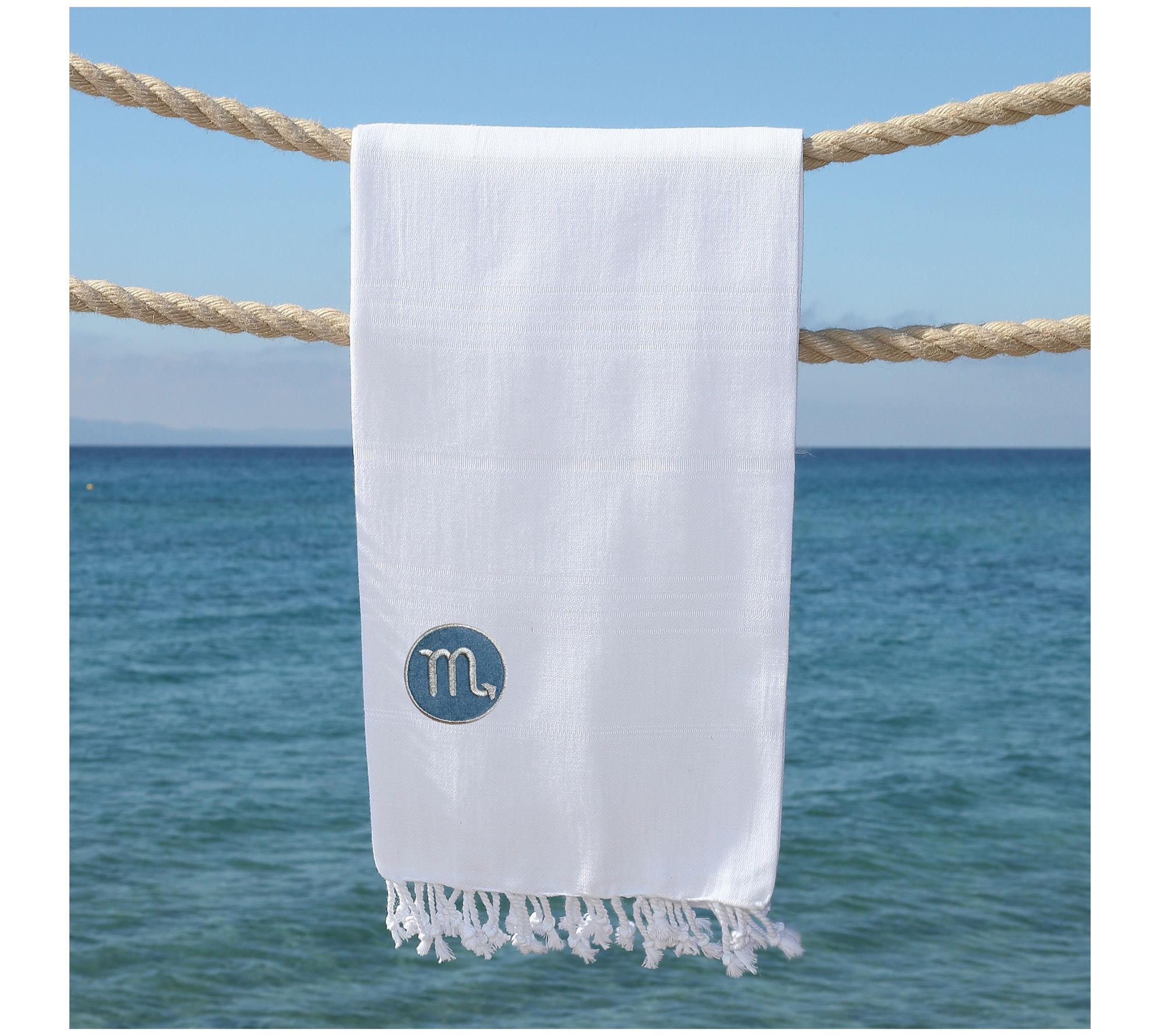 Summer Fun Horoscope Pestemal Beach Towel- Scorpio - QVC.com