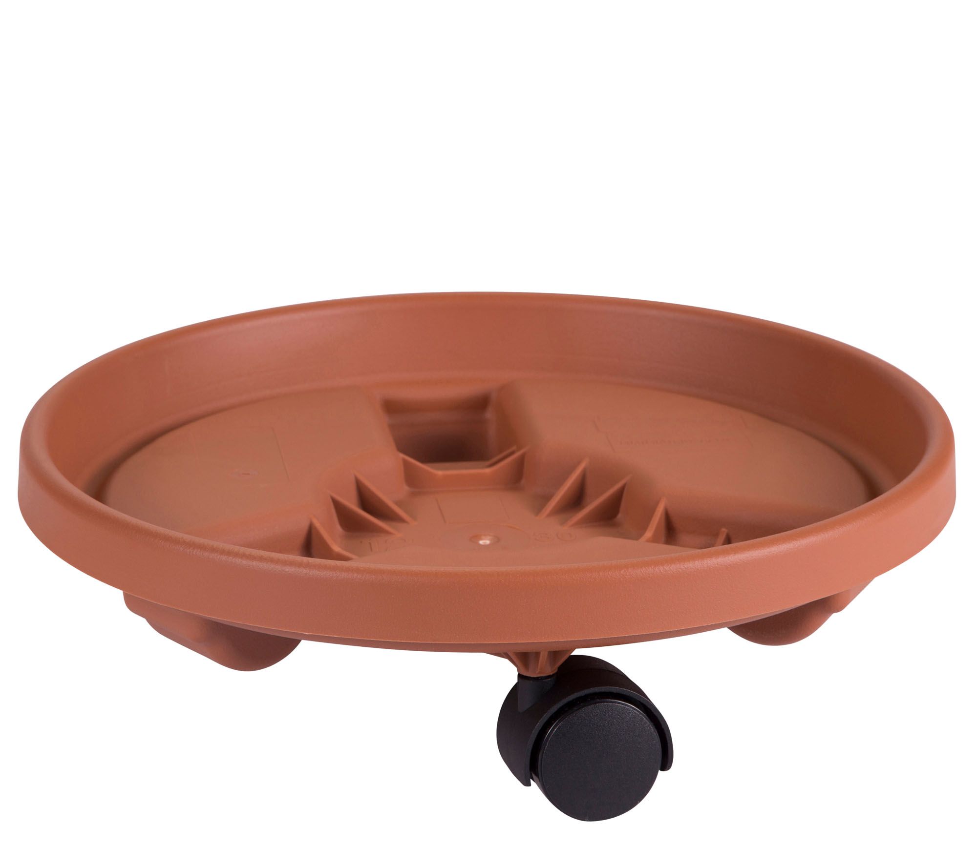 Bloem Rolling Plant Stand Caddie Saucer 16" Terra Cotta - QVC.com