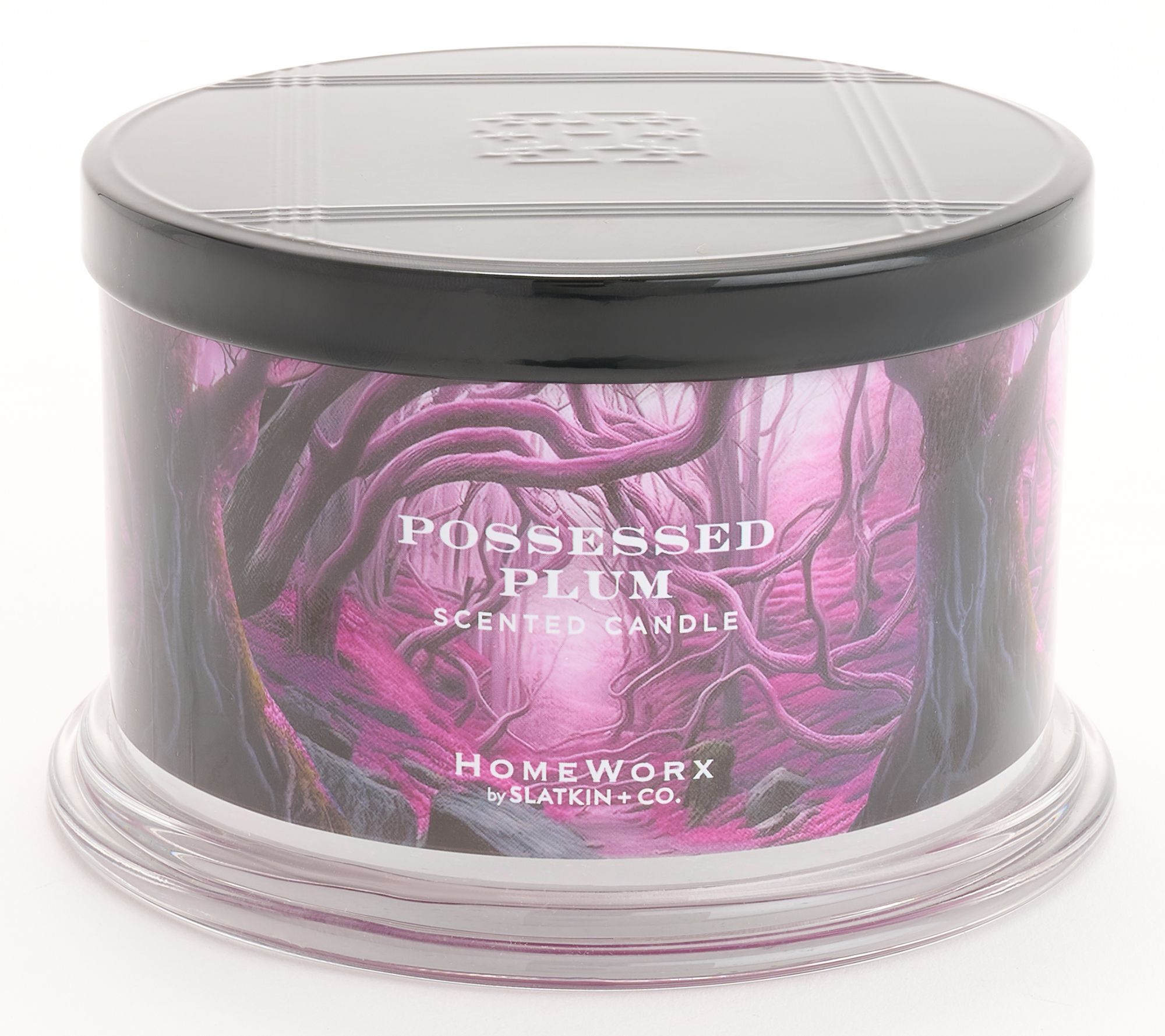 HomeWorx by Slatkin + Co. Set of 2 Possessed Plum 18oz Candles - QVC.com