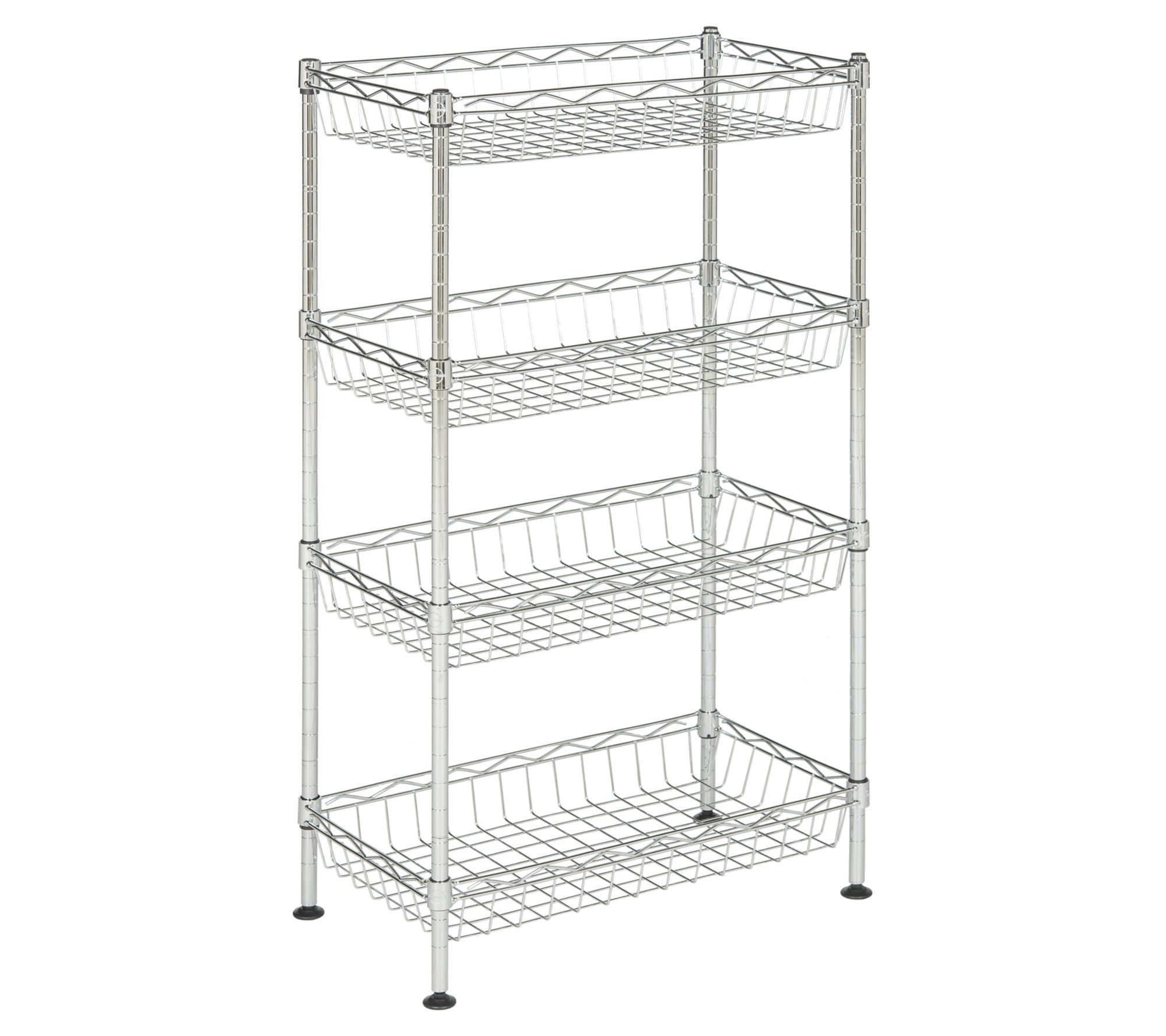 Safavieh Gaston 4-Tier Steel Wire Adjustable Mini Storage Rack - QVC.com