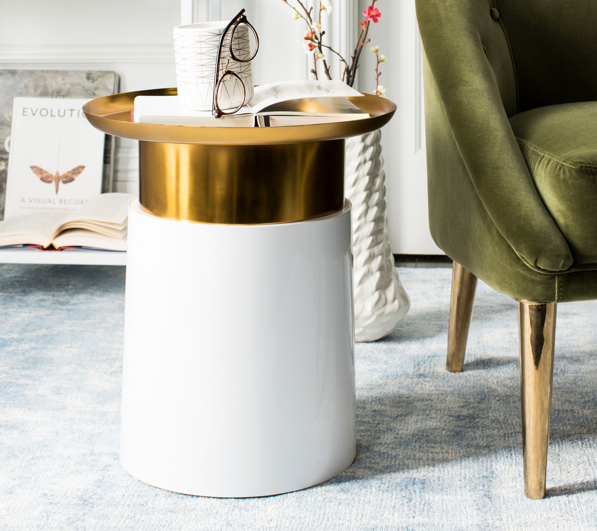 Safavieh Zenith Tray Top Side Table - QVC.com