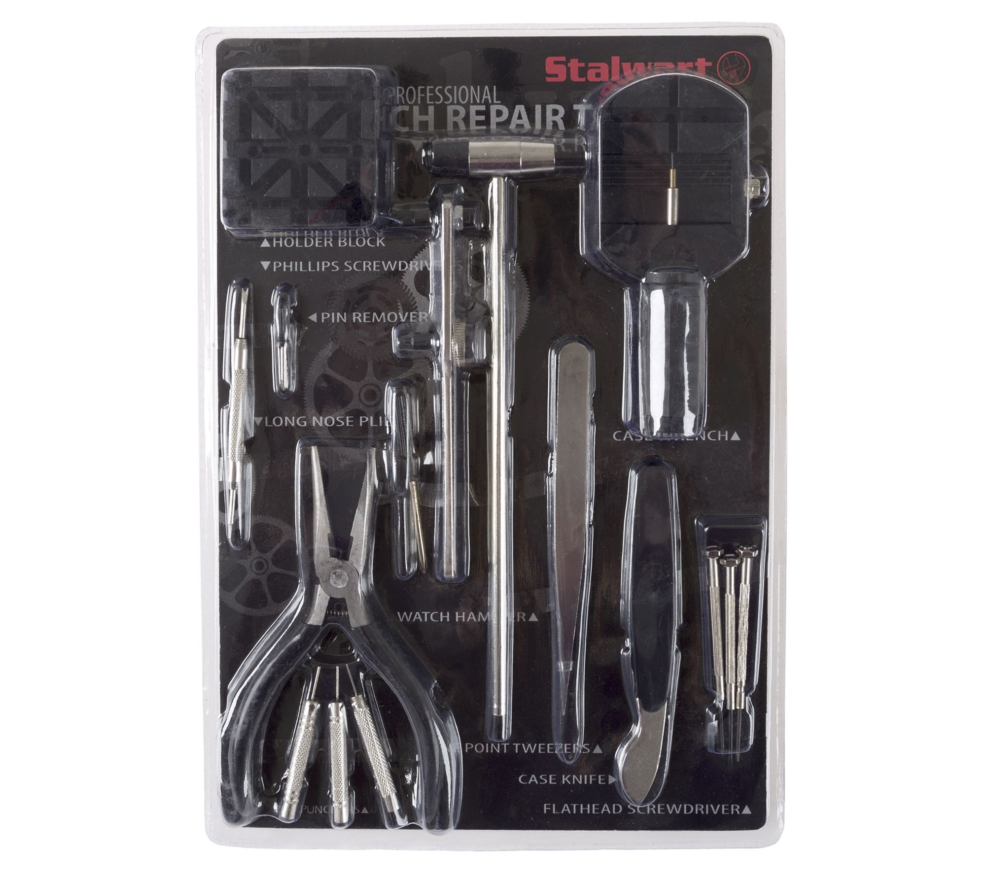 Stalwart 16-Piece Watch Repair Kit DIY Tool Setfor Repairing - QVC.com