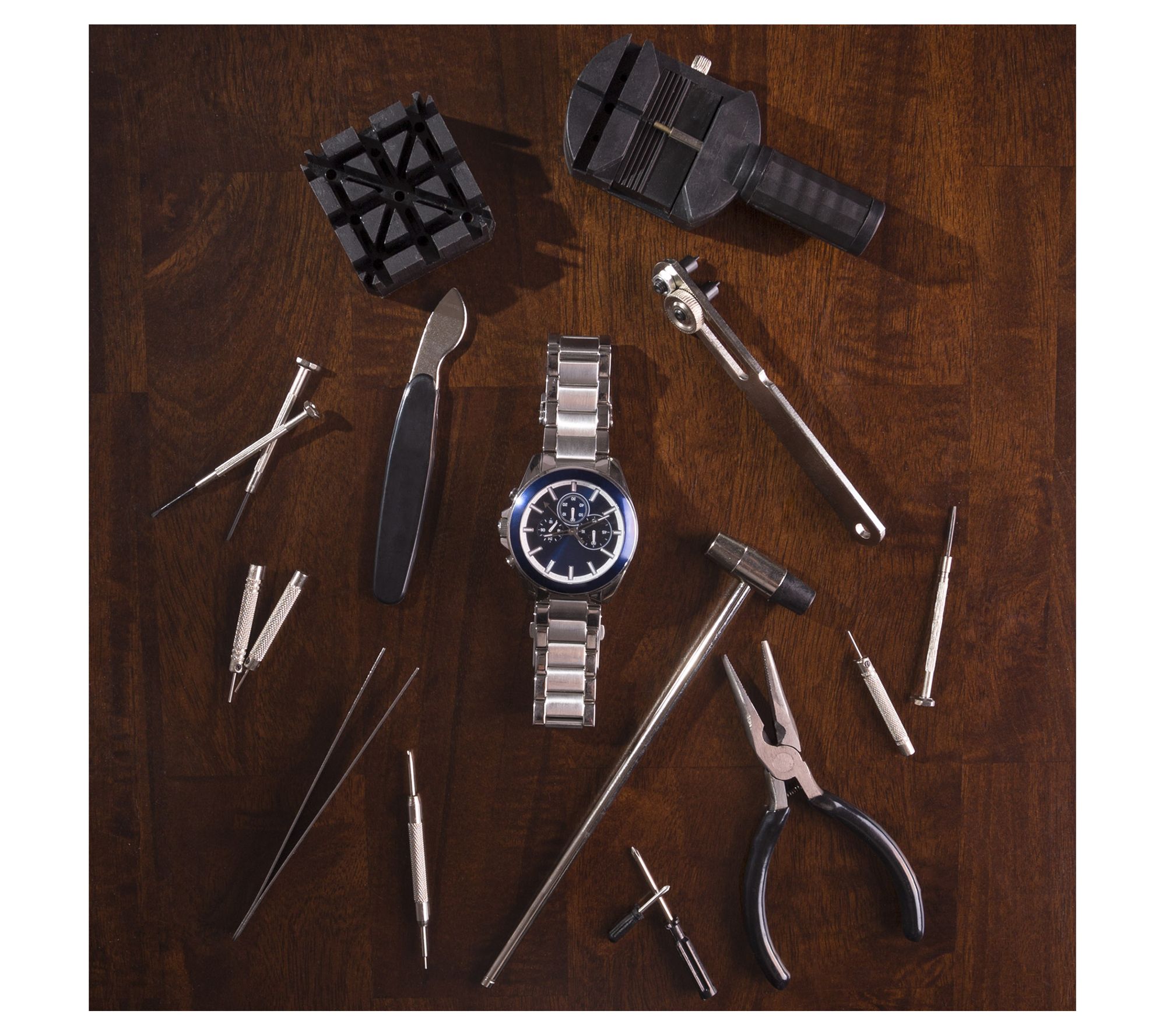 Stalwart 16-Piece Watch Repair Kit DIY Tool Setfor Repairing - QVC.com