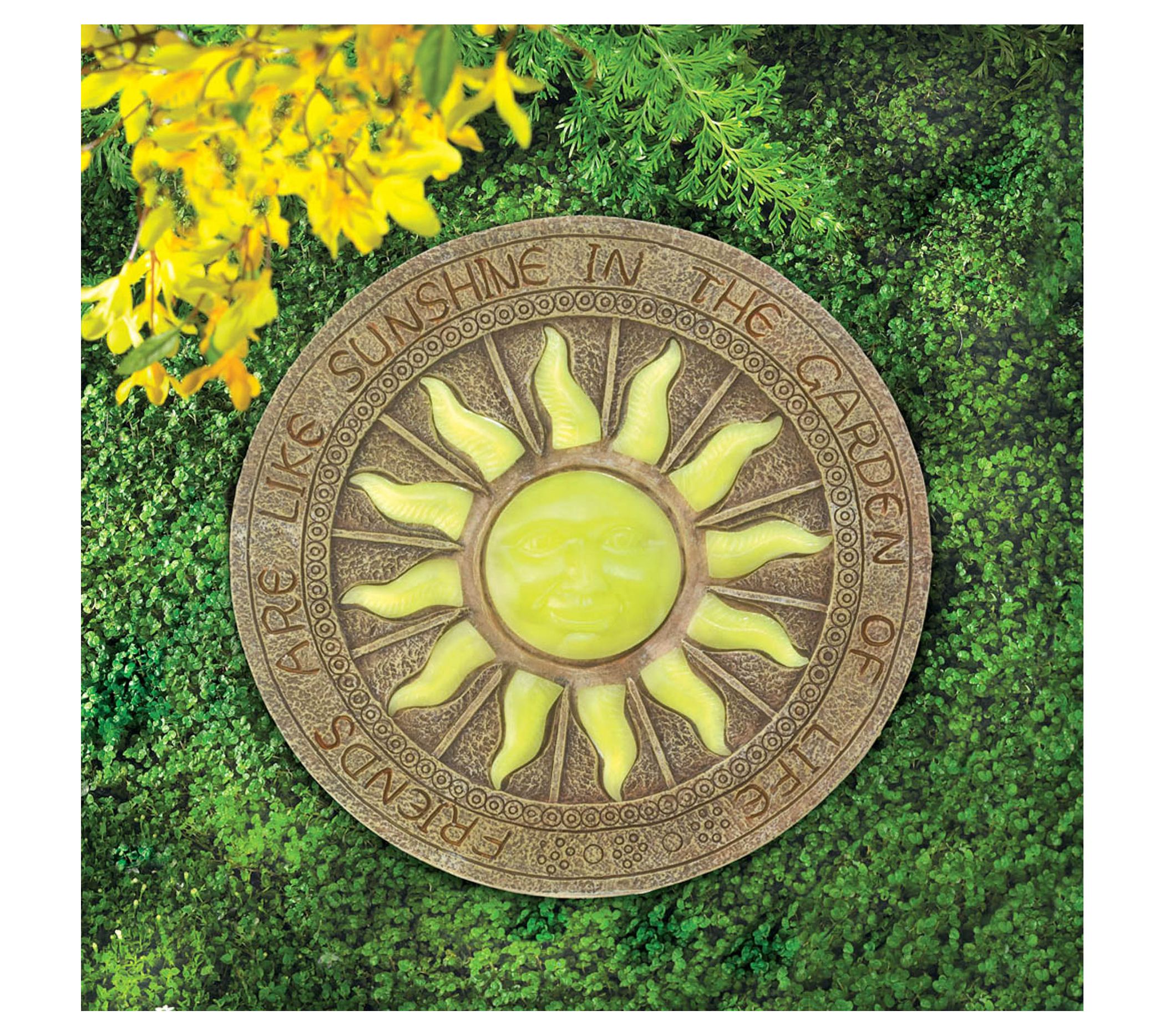 Zingz & Thingz Bursting Sun Glowing Stepping Stone - QVC.com