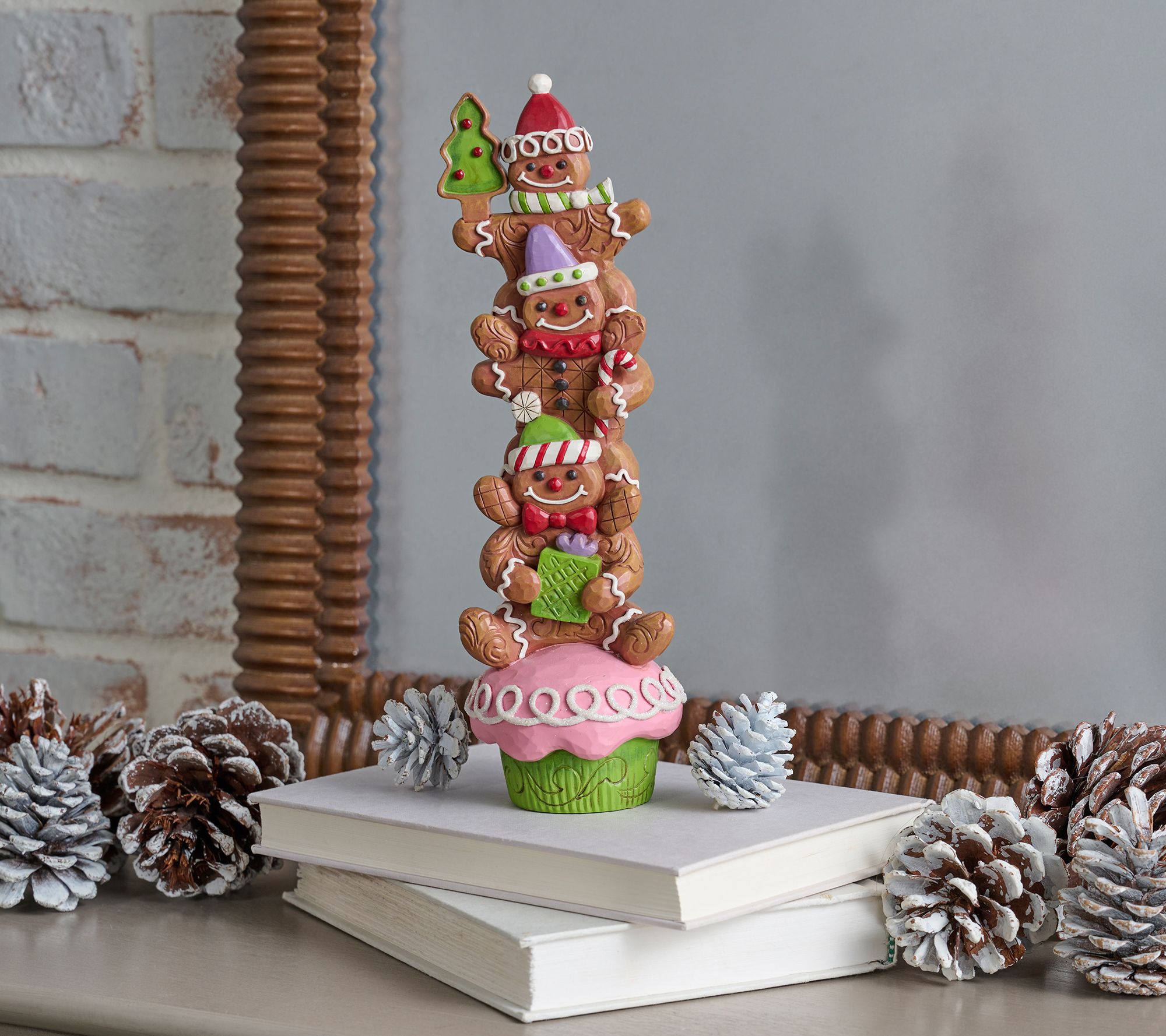 Jim Shore Heartwood Creek 10" Stacked Gingerbread Men - QVC.com